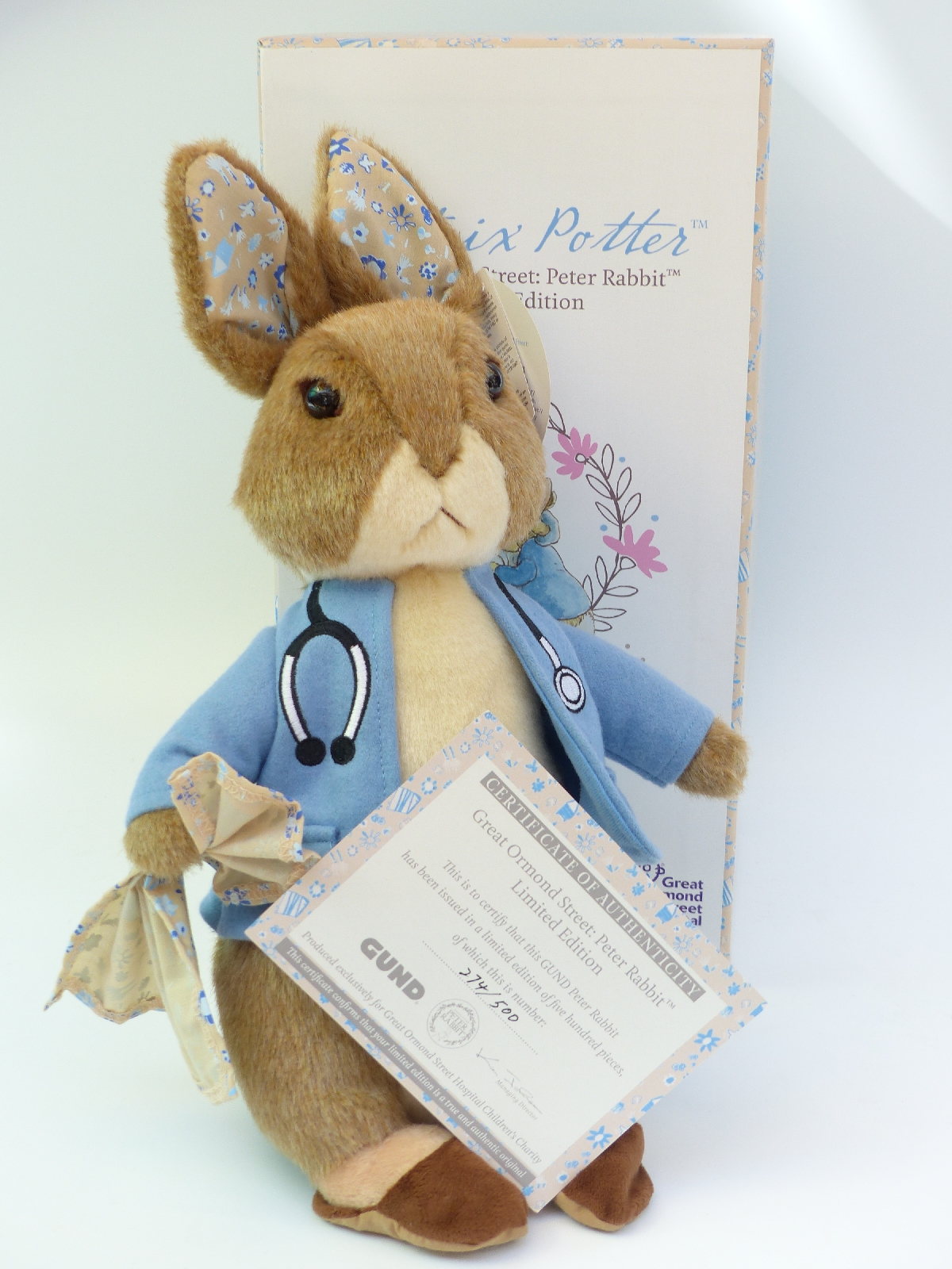 Gund Beatrix Potter Peter Rabbit Teddy bear A28631, limited edition 274 ...