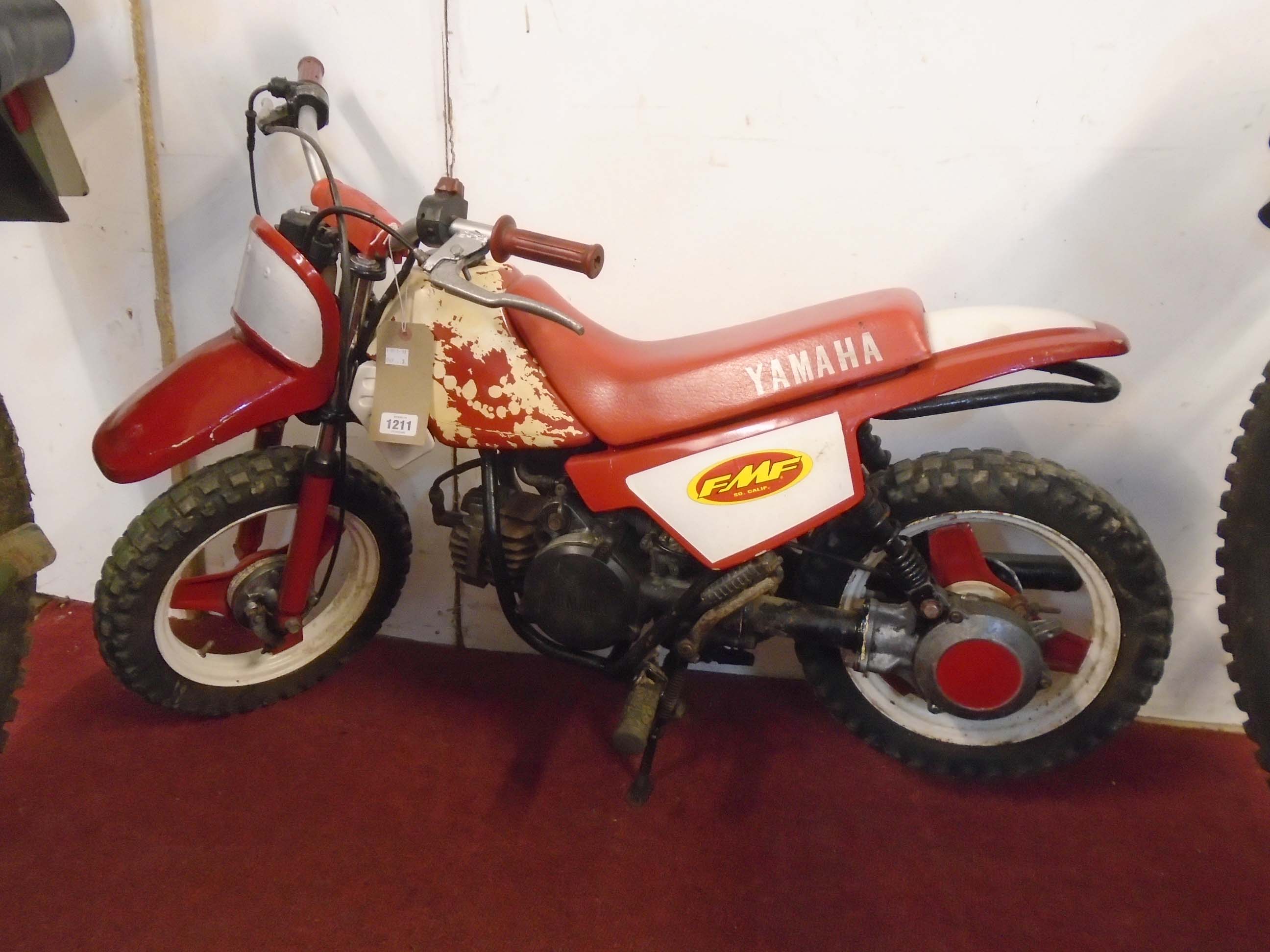 A Yamaha child's motorcycle with shaft driven 50cc engine - no ...