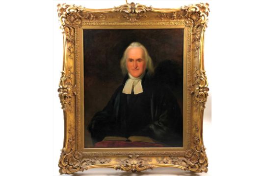 British school, 19th century, Portrait of a vicar, half length, oil on ...