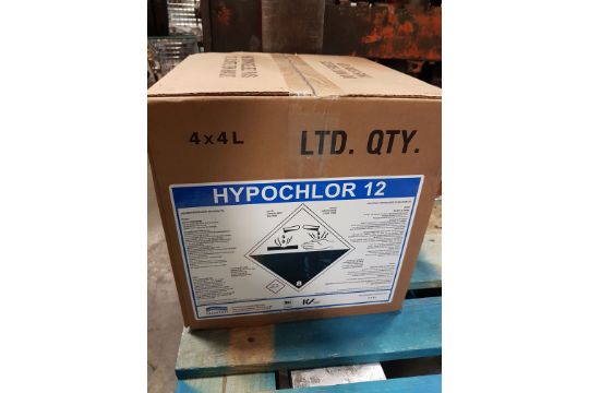 Hypochlor 12 - Sodium Hypochlorite Solution 12% - 4 x 4 lt Jugs, EC7
