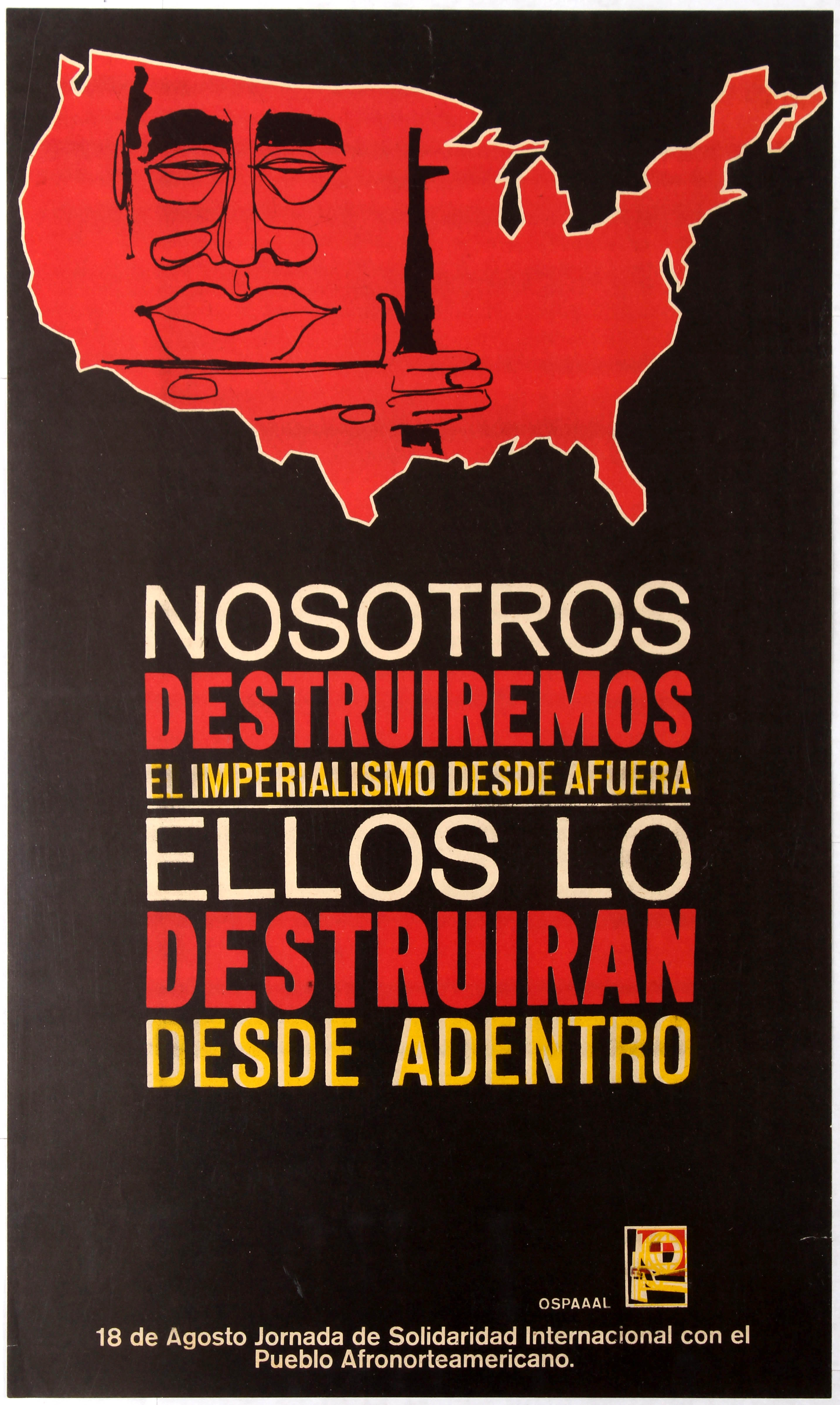Original vintage Cuban Anti-American propaganda poster Day of ...