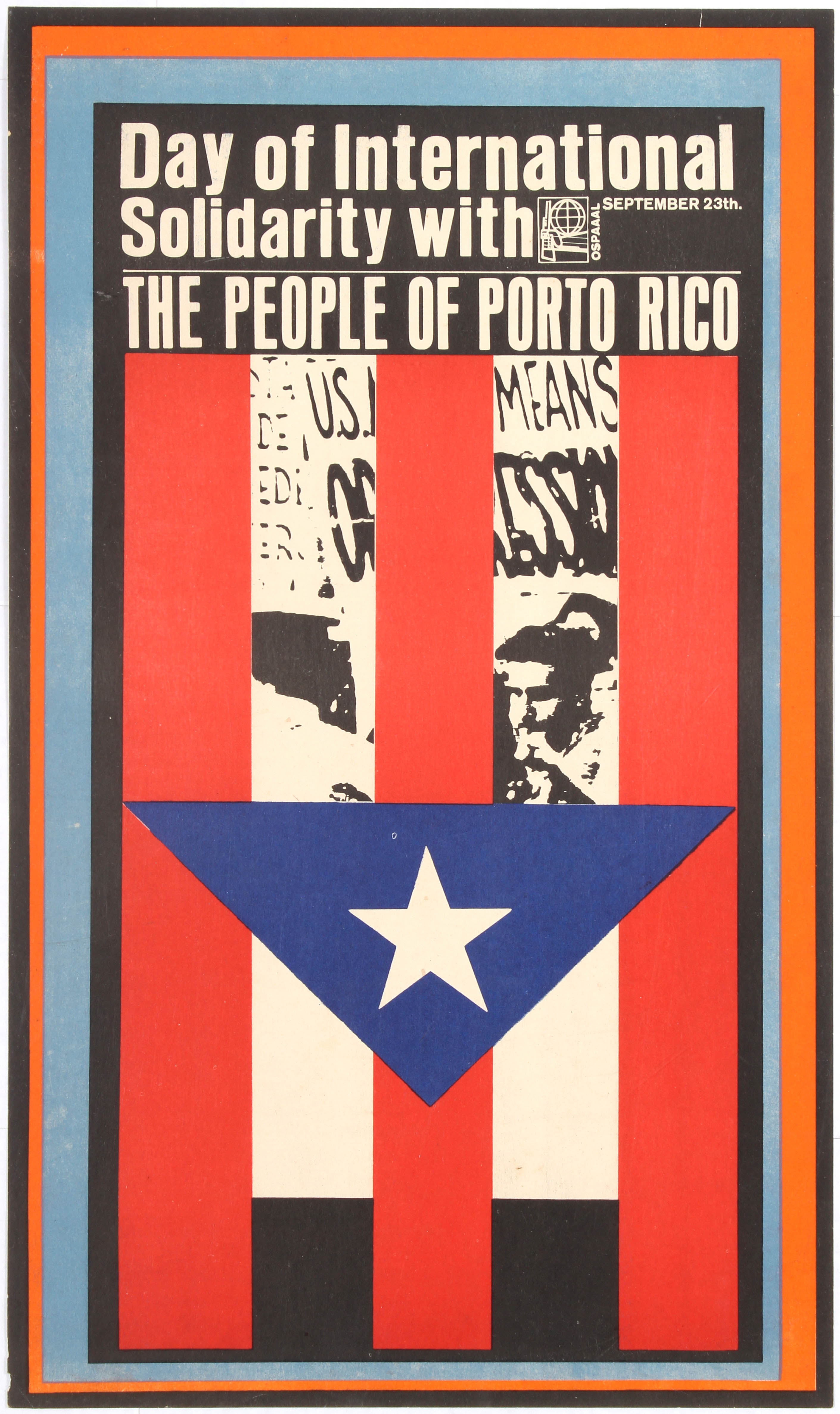 Original vintage Cuban propaganda poster Solidarity with the People of ...