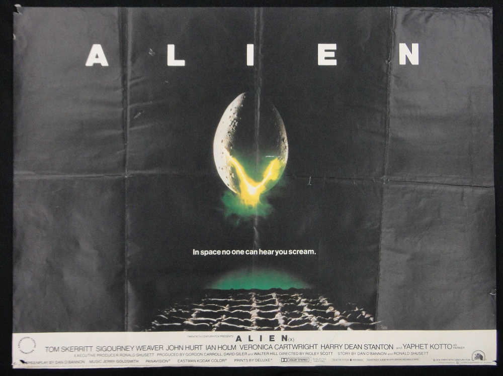 Alien (20th Century Fox 1979),Quad Film Poster, 40 x 30” (Good)