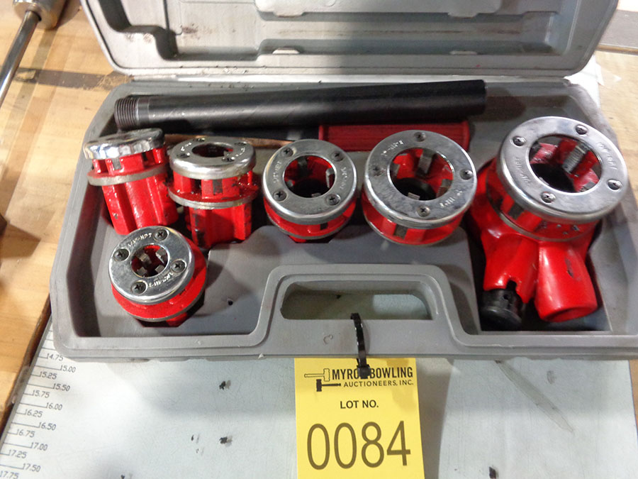 RIDGID MANUAL PIPE THREADER SET; 1/4'' - 1 1/4''