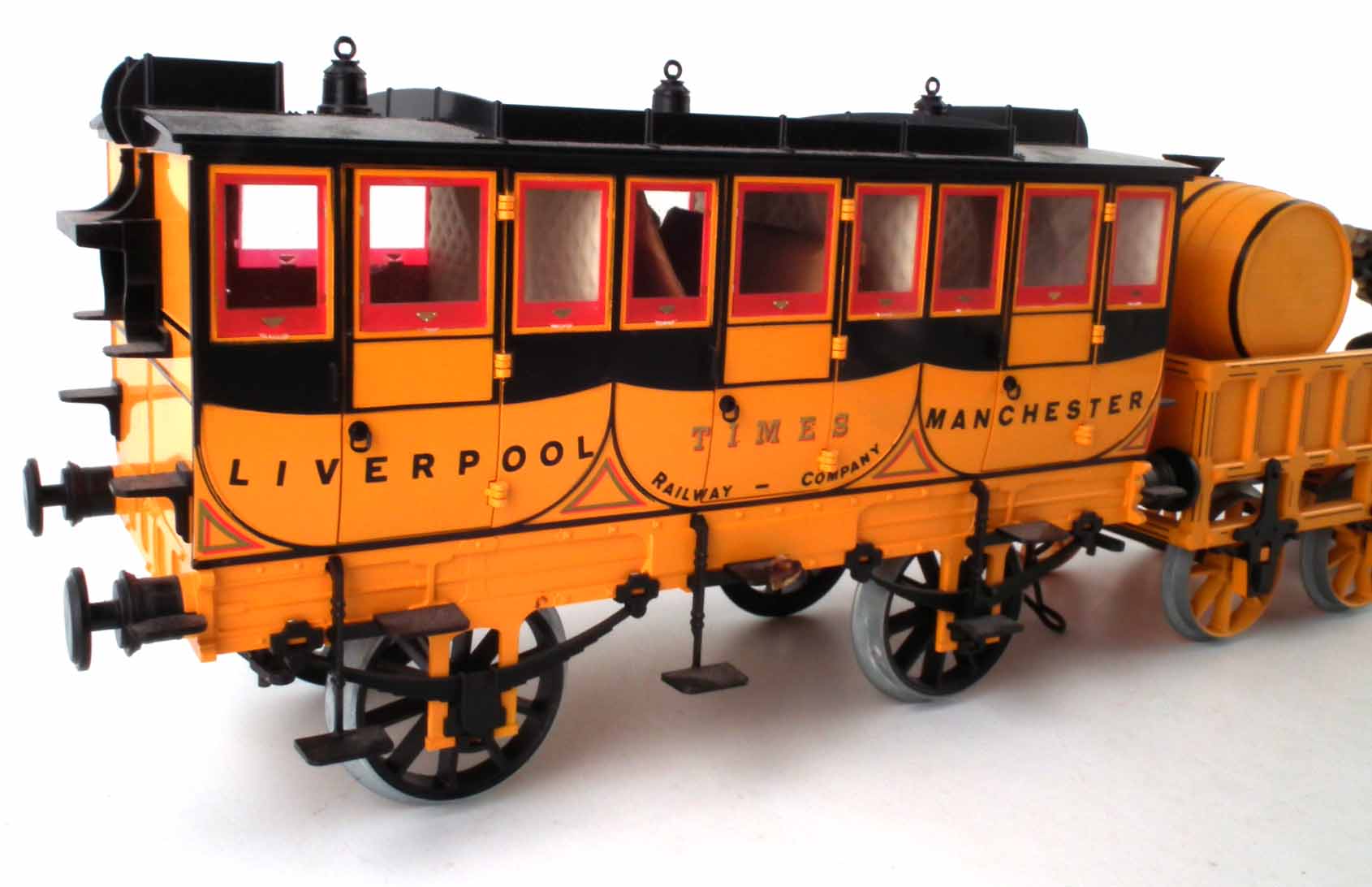 Hornby 3-1/2 gauge Stephenson's Rocket with tender and Coach, model ...