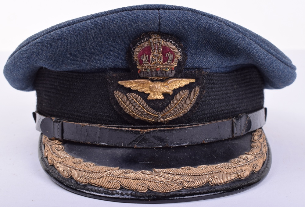 Royal Air Force Group Captains Peaked Cap, fine example of an early ...