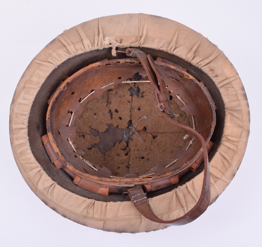 WW1 British Officers Private Purchase Steel Combat Helmet with Cloth ...