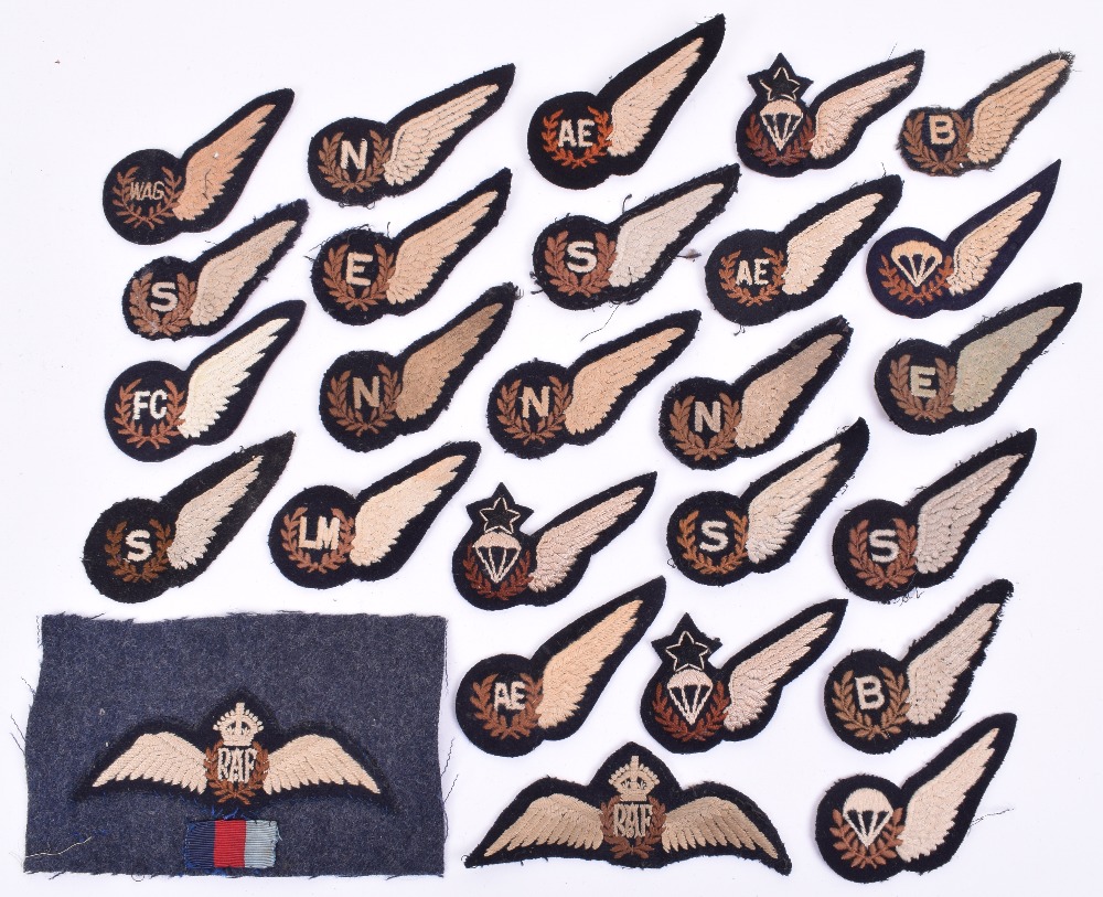 Large Selection of Royal Air Force Aircrew Wings, including 2x WW2 ...