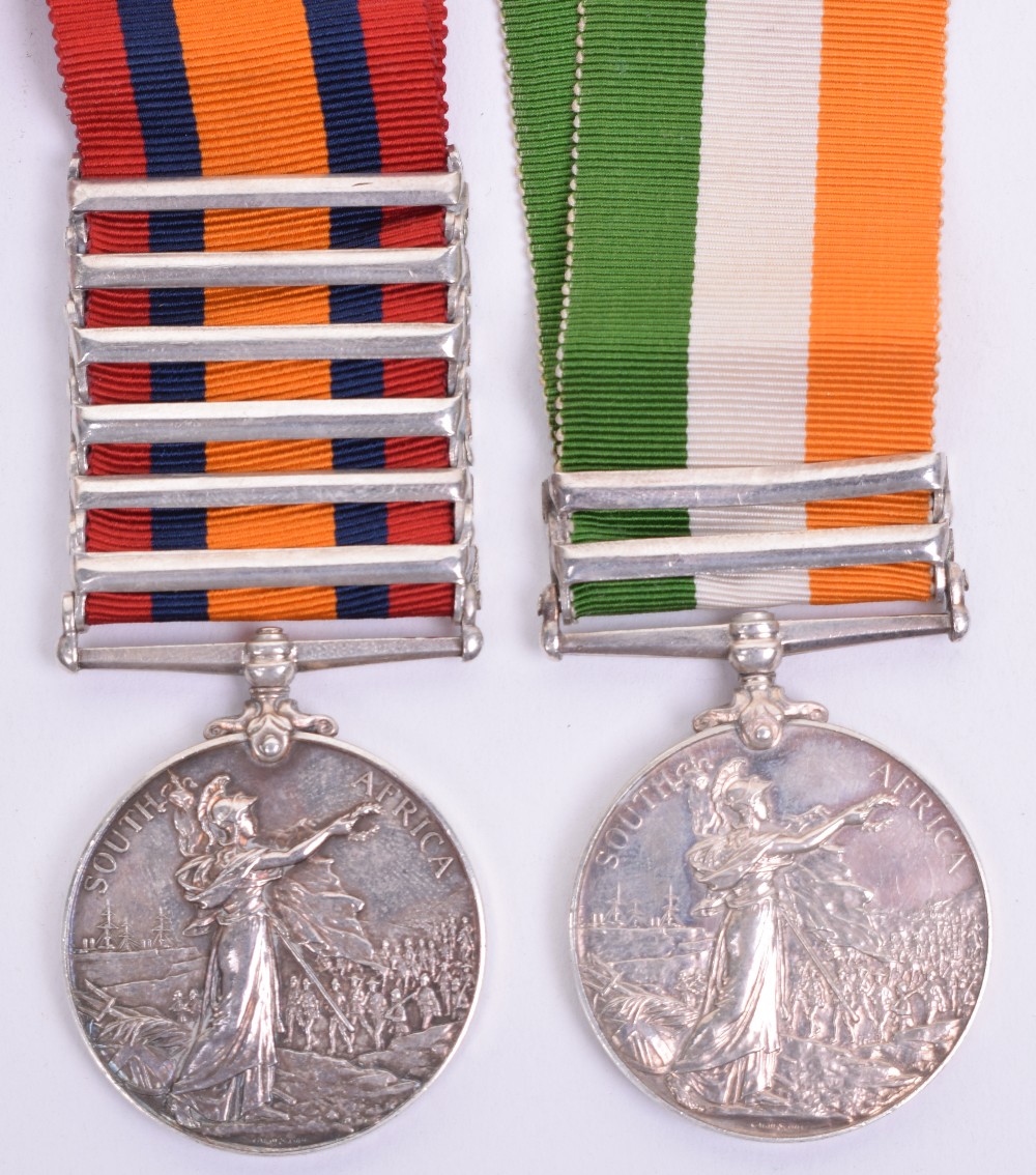 Coldstream Guards Boer War Campaign Medal Pair, consisting of Queen’s ...