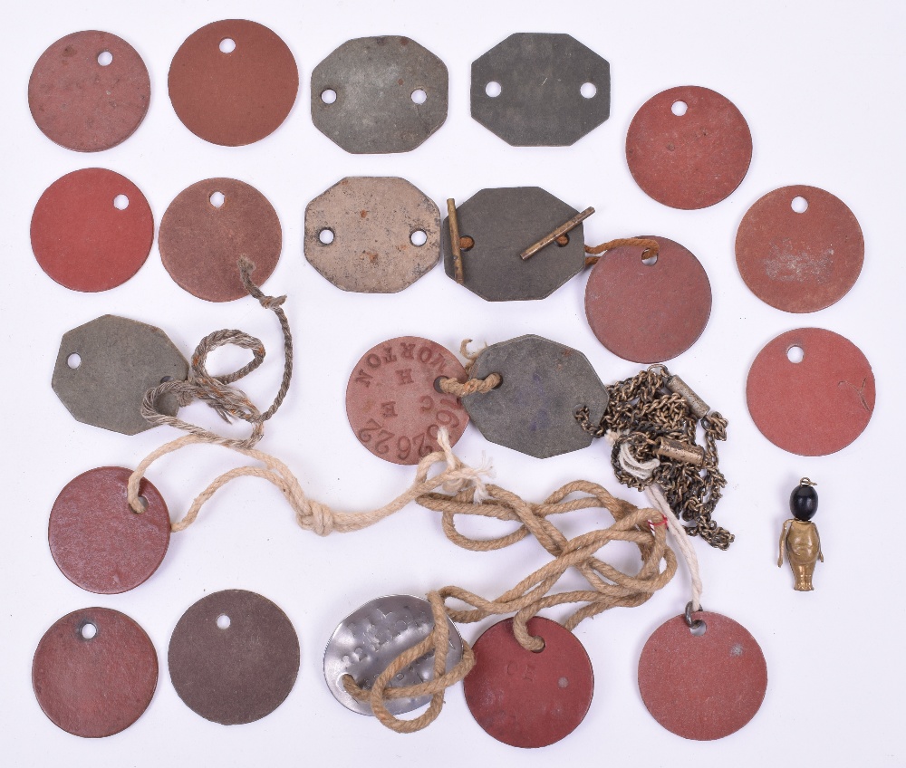 Quantity of British Military Identity Discs, many being pairs of the ...