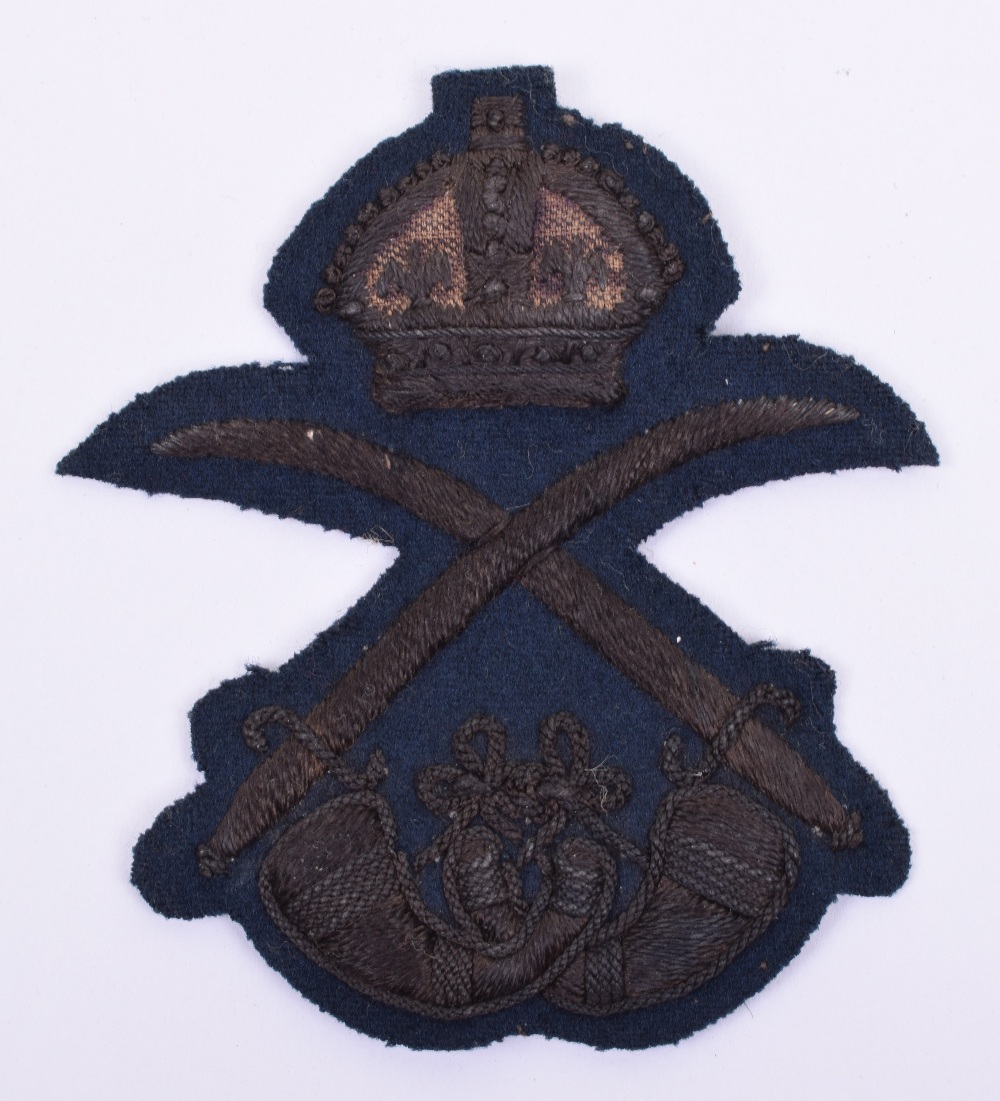 Post 1902 Colour Sergeant Rifles Regiment Arm Badge, fine embroidered ...