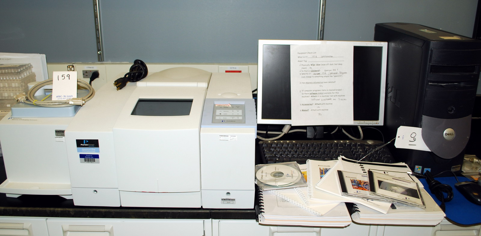 Perkin Elmer Spectrum One FT-IR Spectrometer, (1) Universal ATR ...