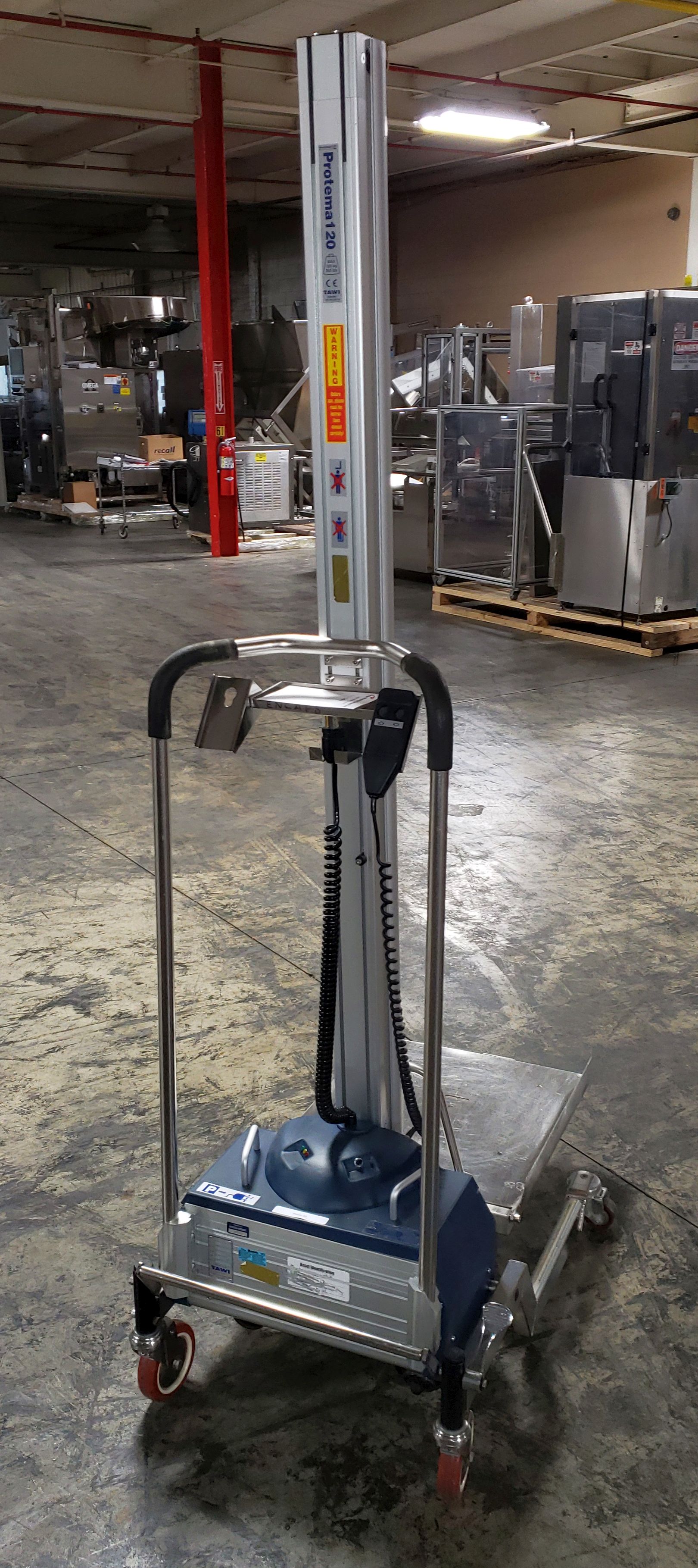 Tawi Protema 120 platform lift, 120 lb capacity, approx 72" lift, with ...
