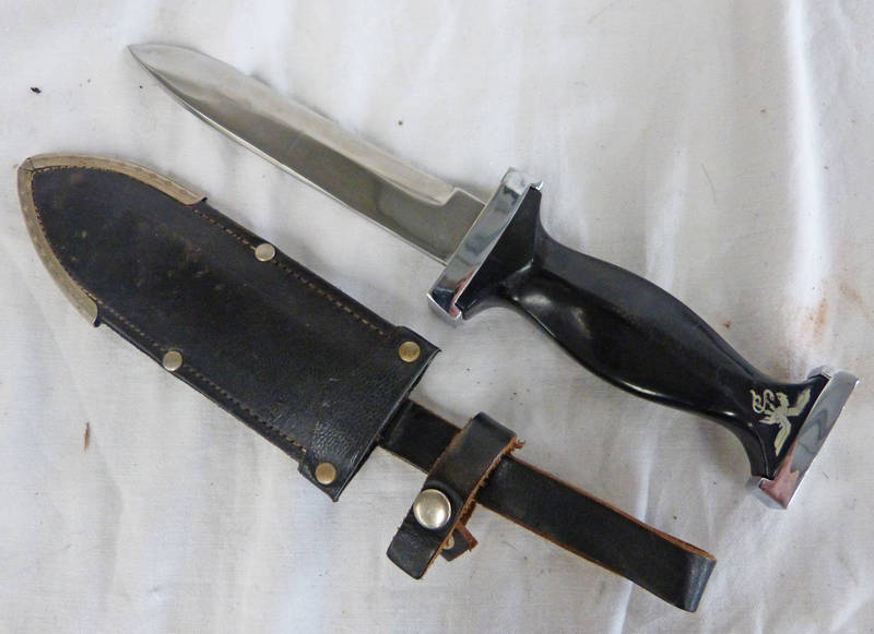 GERMAN BLACK PANTHER DAGGER BY ERN SOLINGEN WITH 13CM BLADE AND EAGLE ...