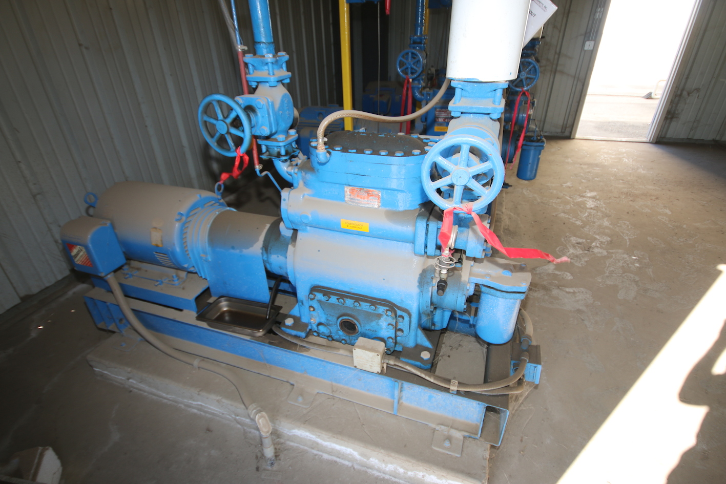 Vilter 2 - Cylinder @ 30 hp Ammonia Recip Compressor, Model 442, SN ...