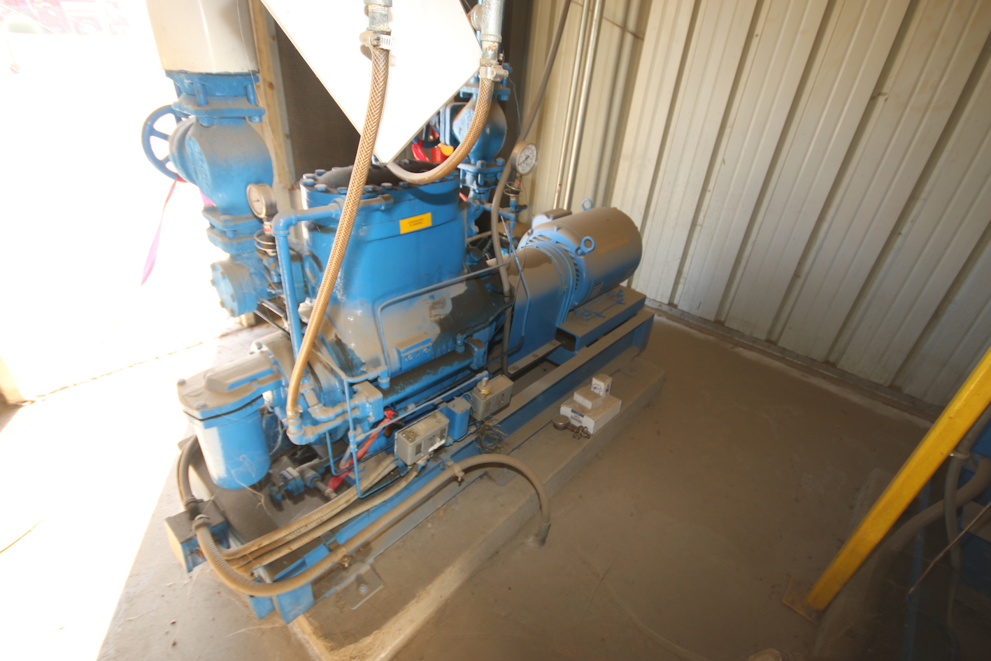 Vilter 2 - Cylinder @ 30 hp Ammonia Recip Compressor, Model 442, SN ...