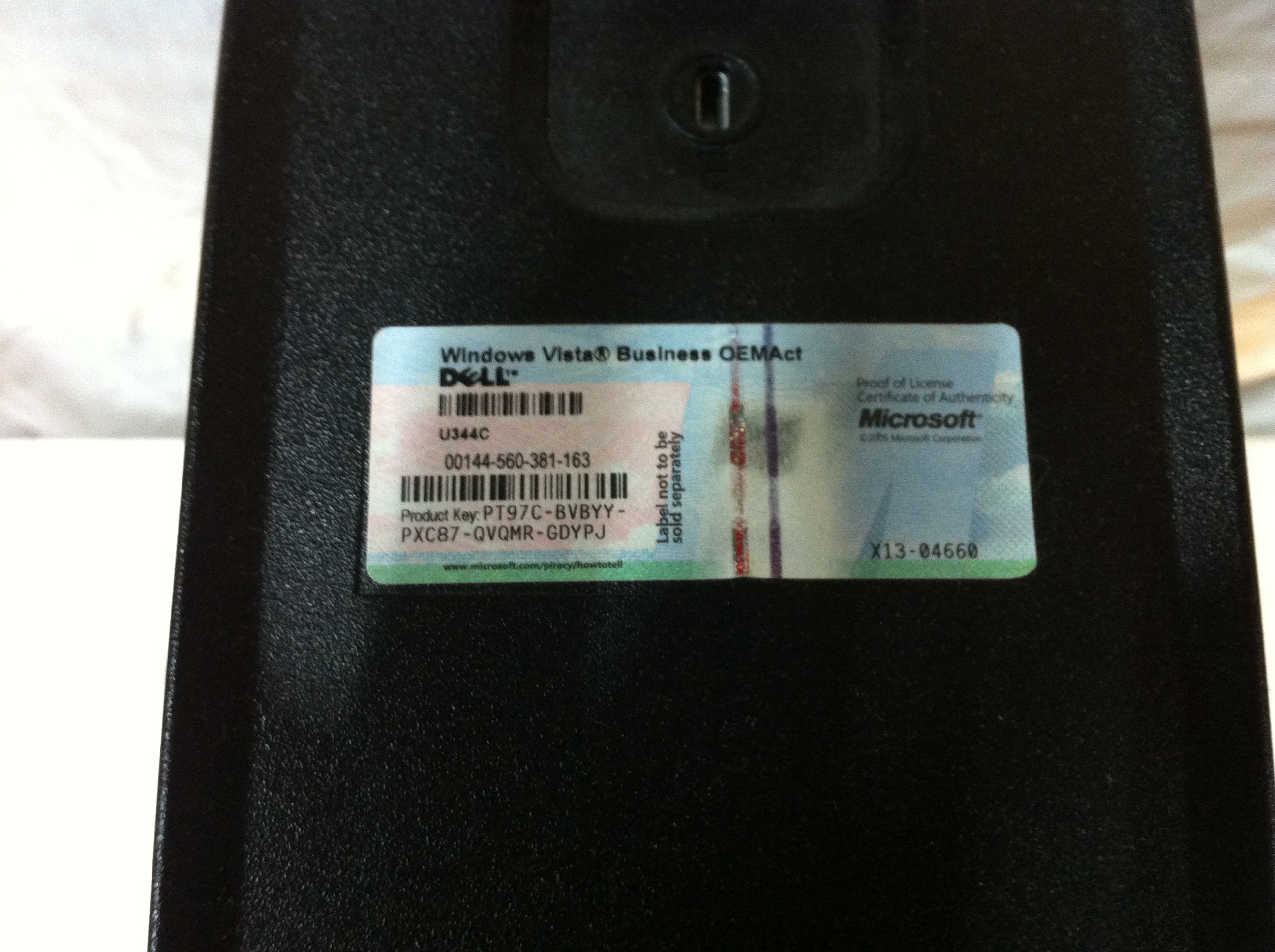 Dell OptiPlex 360 PC: No cables included Serial Number/Service Tag ...