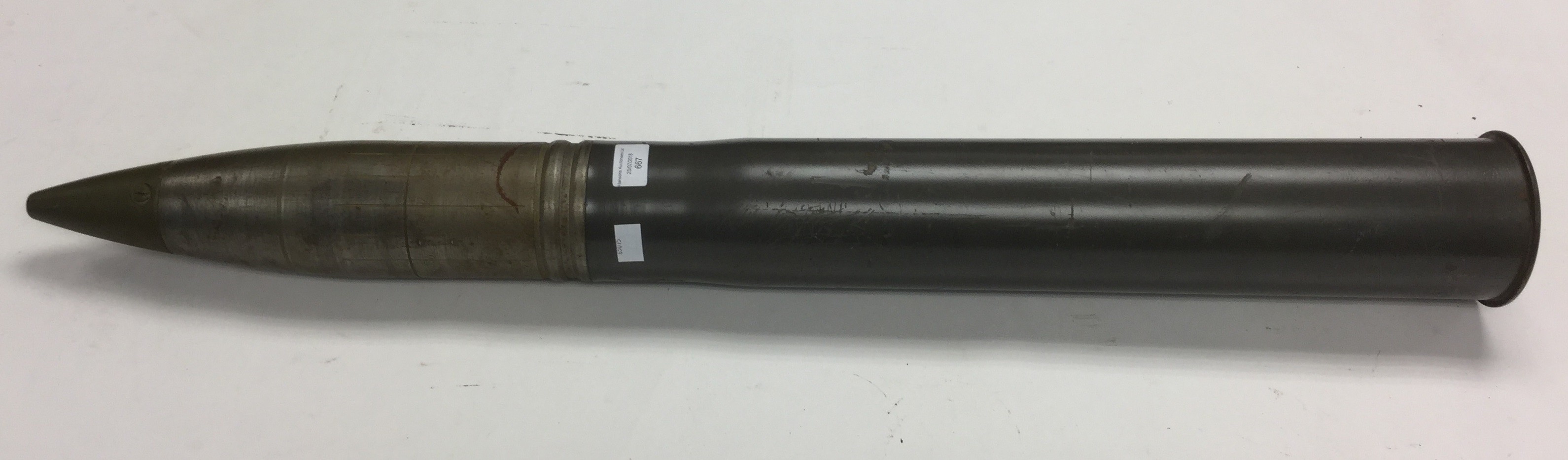 WW2 Third Reich 88mm FLAK 18 Artillery shell. INERT and FFE. Fuze AZ23 ...