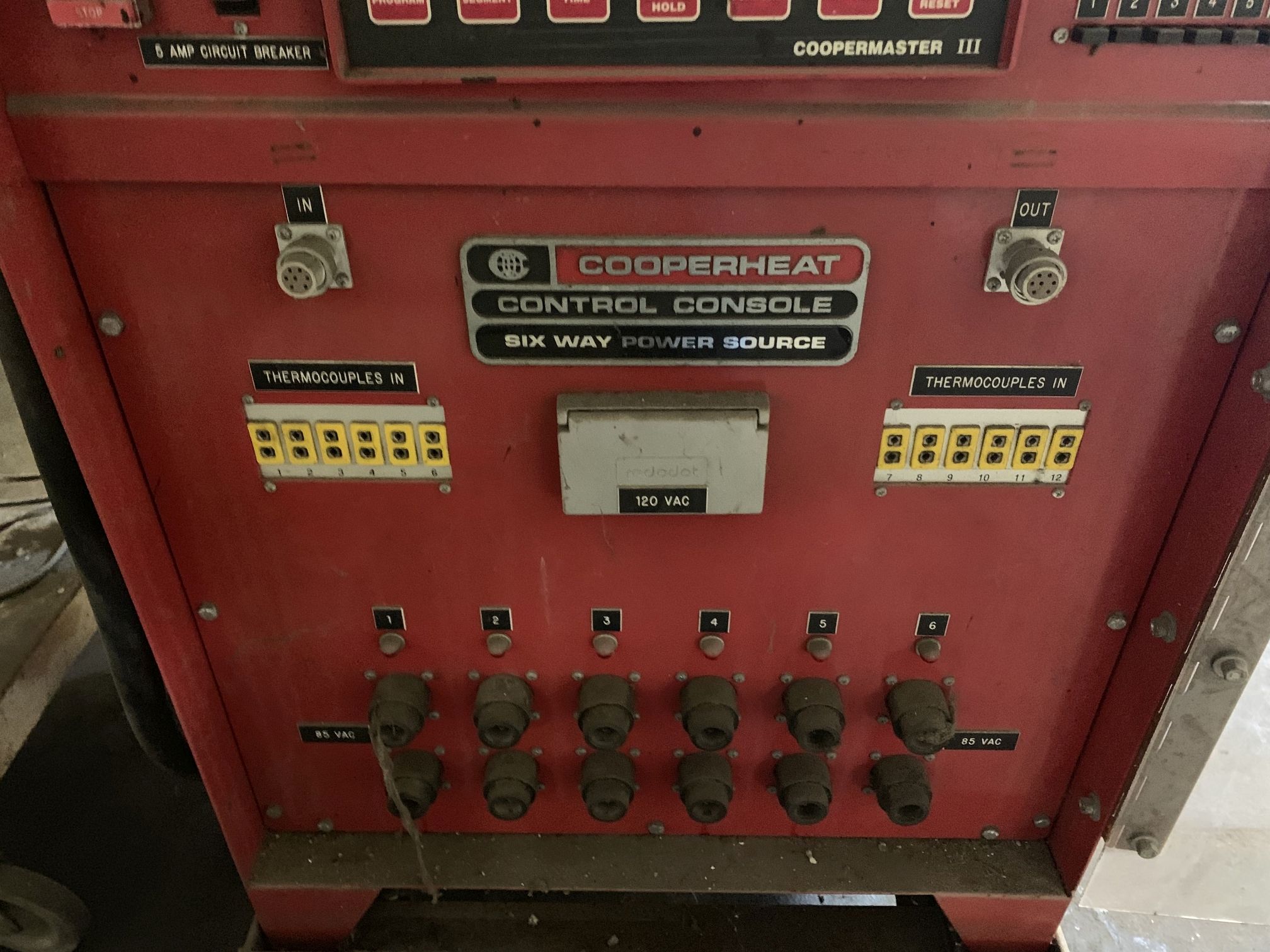 COOPERHEAT MODEL COOPER MASTER III SIX-WAY POWER SOURCE CONTROL CONSOLE