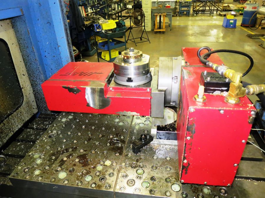 160MM Haas TRT160 Tilting 2-Axis Rotary Table w/Haas 2-Axis Controller ...