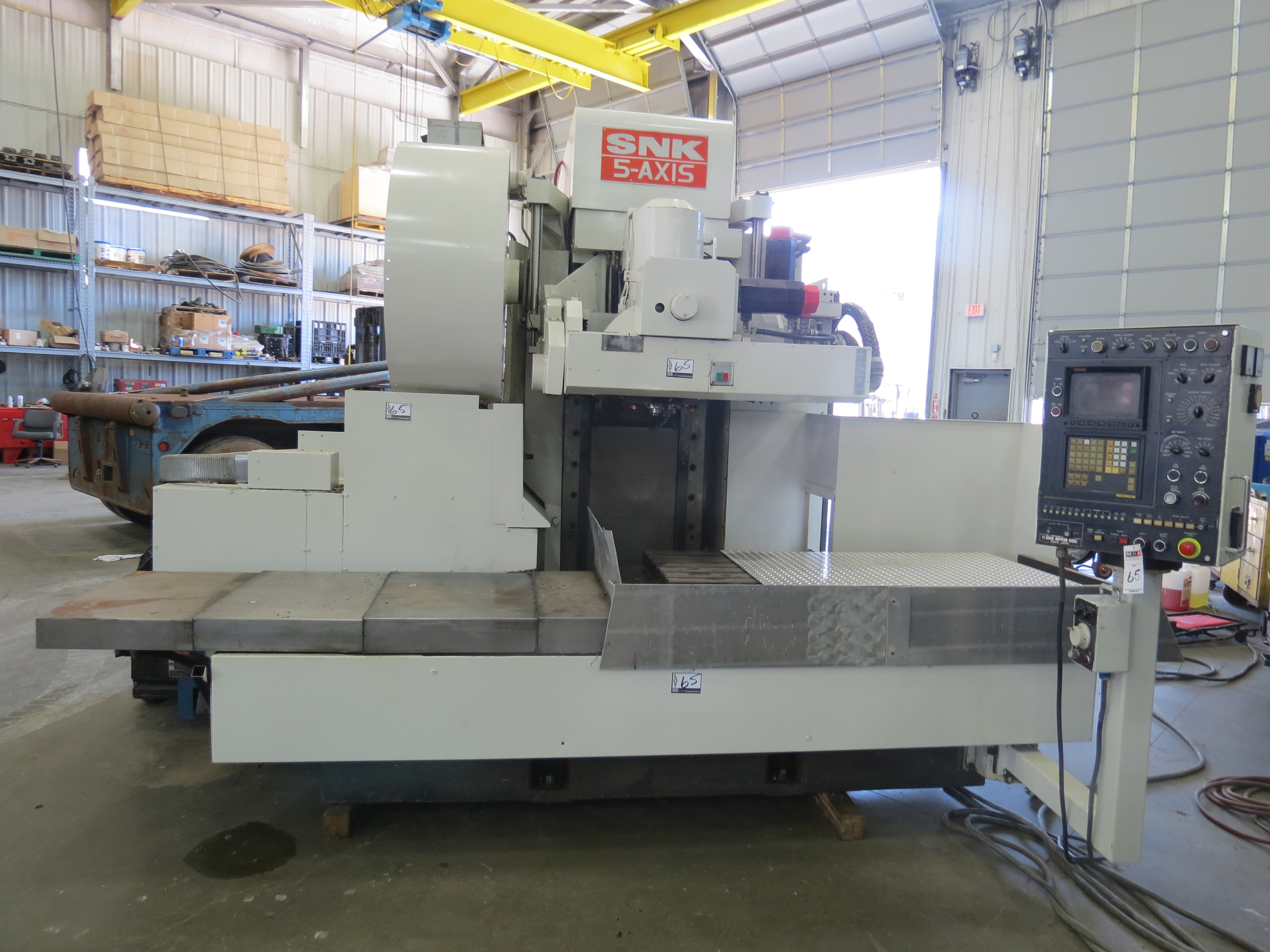 SNK PC-60V 5-Axis CNC Profiler Mill, Fanuc 11M control, 60” x 25” x 18 ...