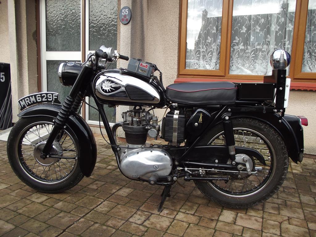 A 1967 BSA C15 GP Cumbria Constabulary Police Motorcycle, registration ...