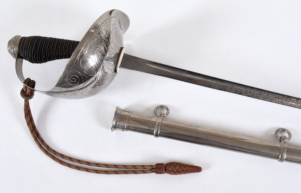 A 1912 PATTERN OFFICERS SWORD. A 1912 pattern Cavalry Officers sword ...