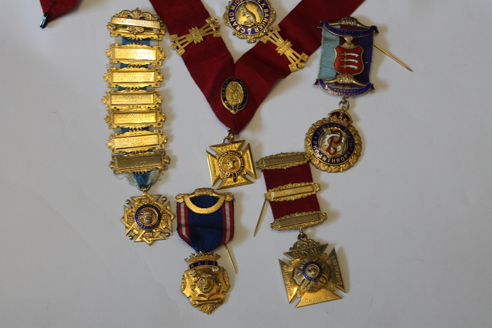 MASONIC AWARDS TO A PRIMO. (6) Masonic medals awarded to H E Bowtell of ...
