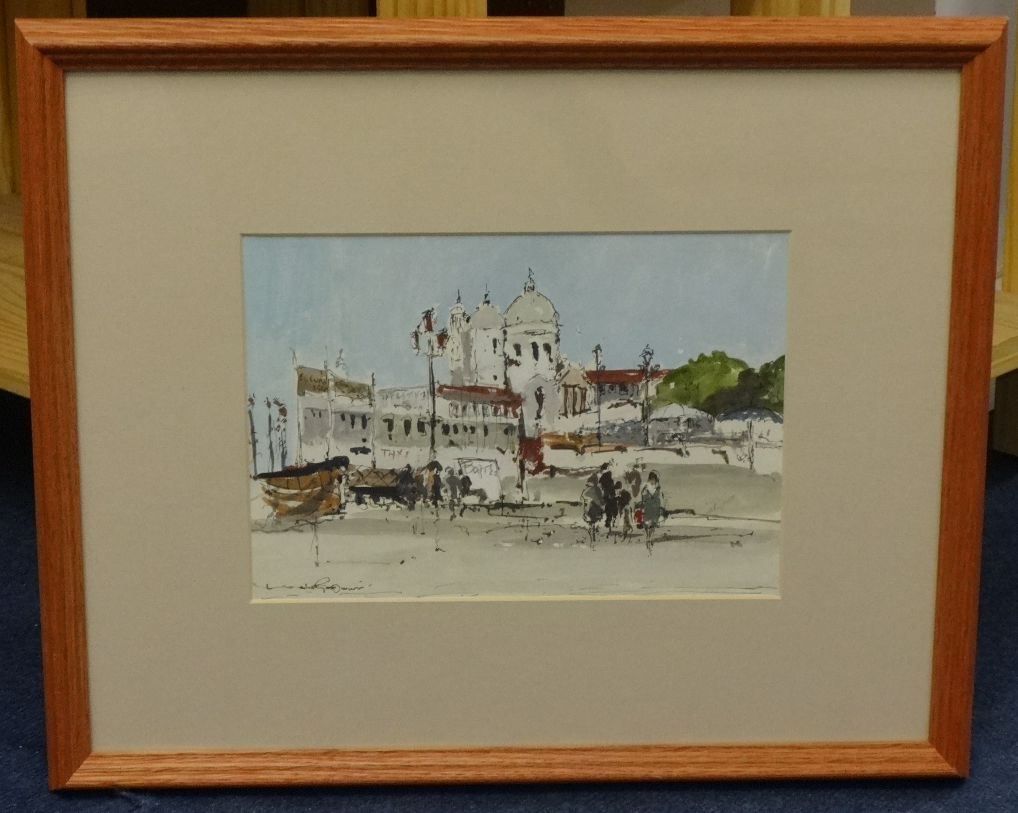 Leslie Goodwin - Venice, watercolour, signed, 19cm x 26cm.