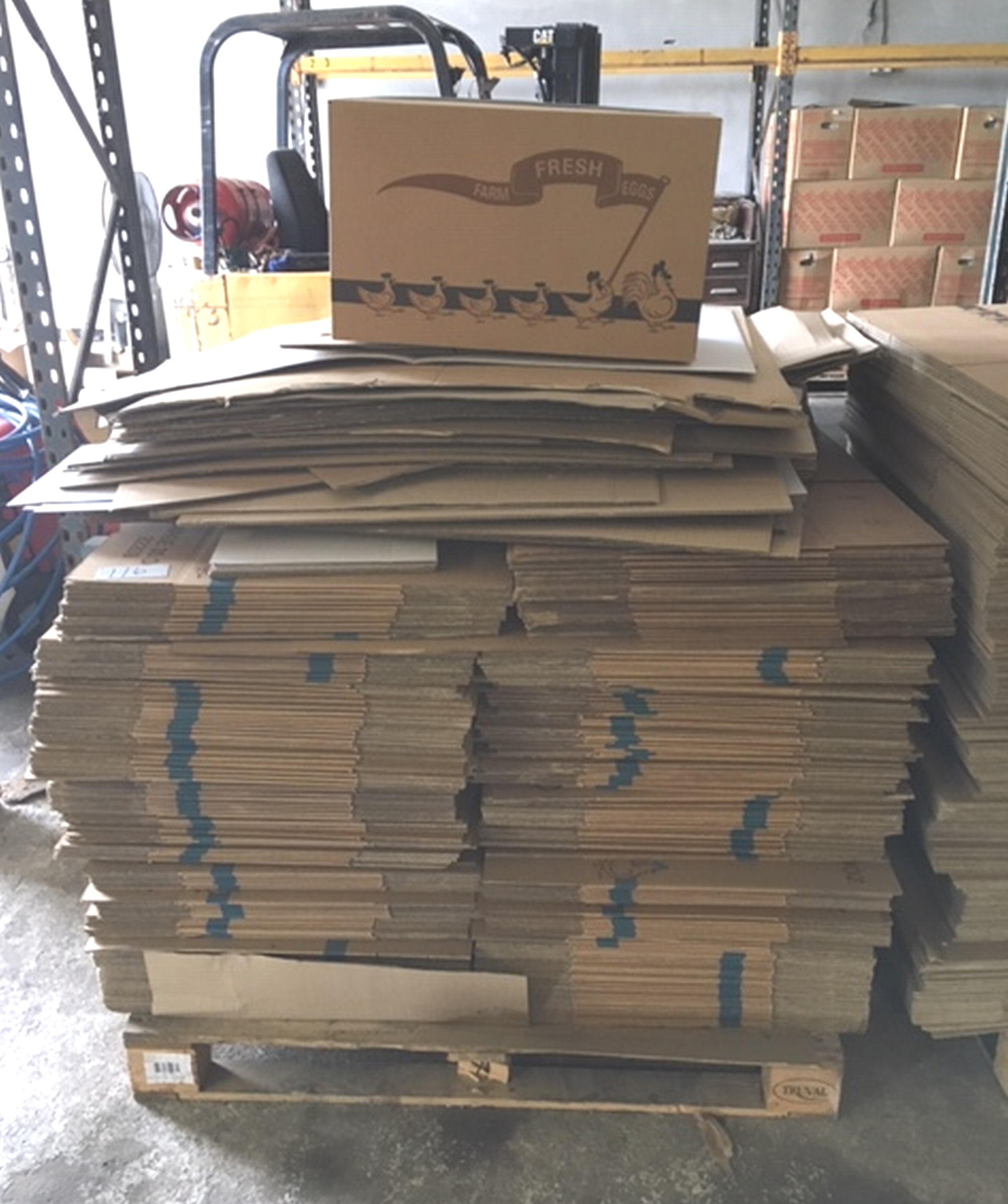Pallet 2/3 full of Carboard Boxes approx 23 1/2" x 14" x 11 1/2".