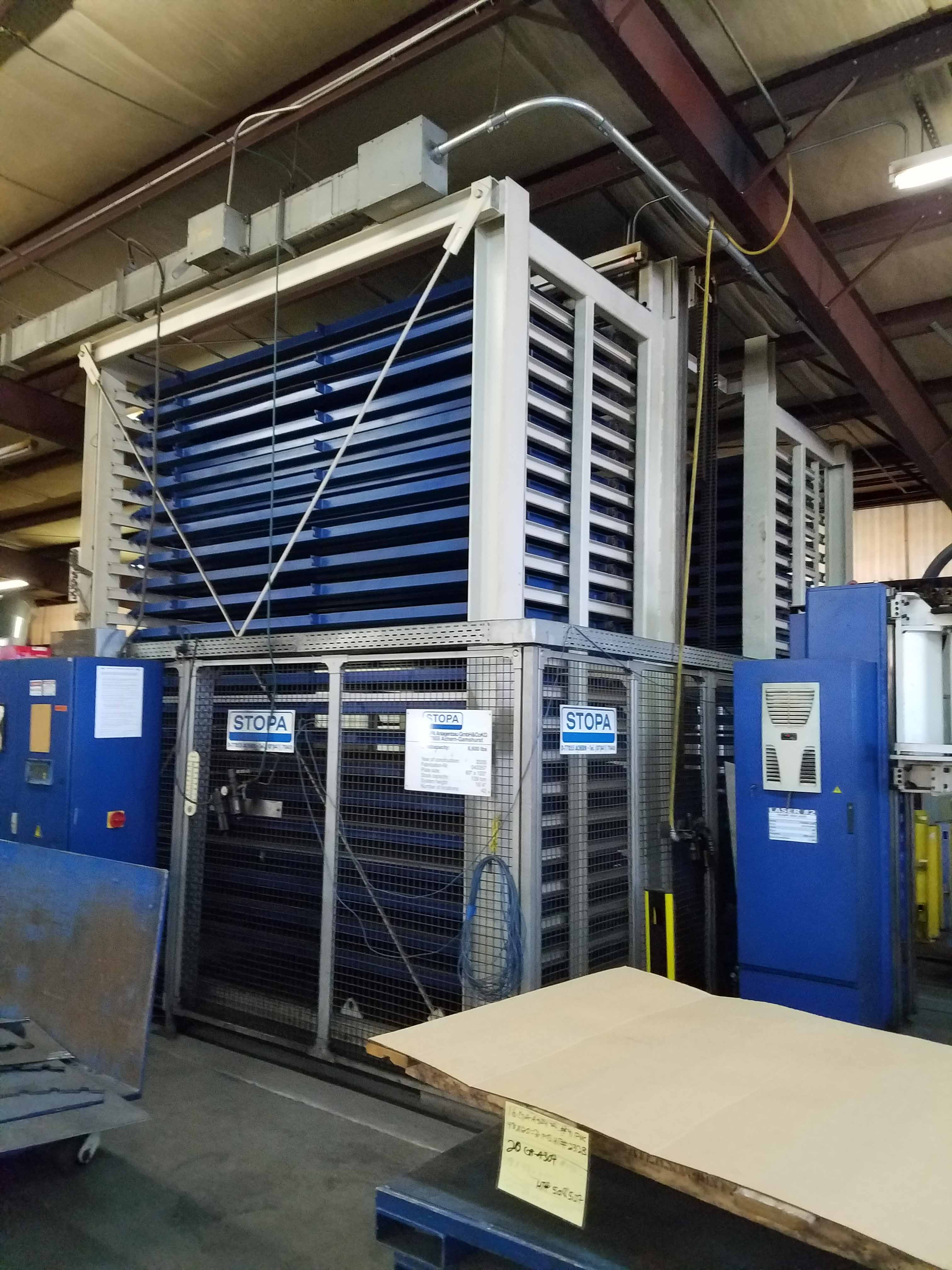 TRUMPF TKL/STOPA DUAL TOWER MATERIAL STORAGE SYSTEM, 3 T, 5 x 10, for ...