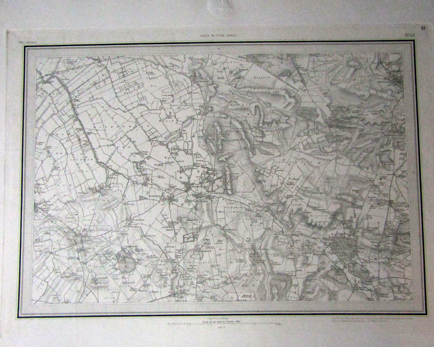 NINETEEN ORDNANCE SURVEY EAST ANGLIA ENGRAVED MAPS, circa late 19th ...