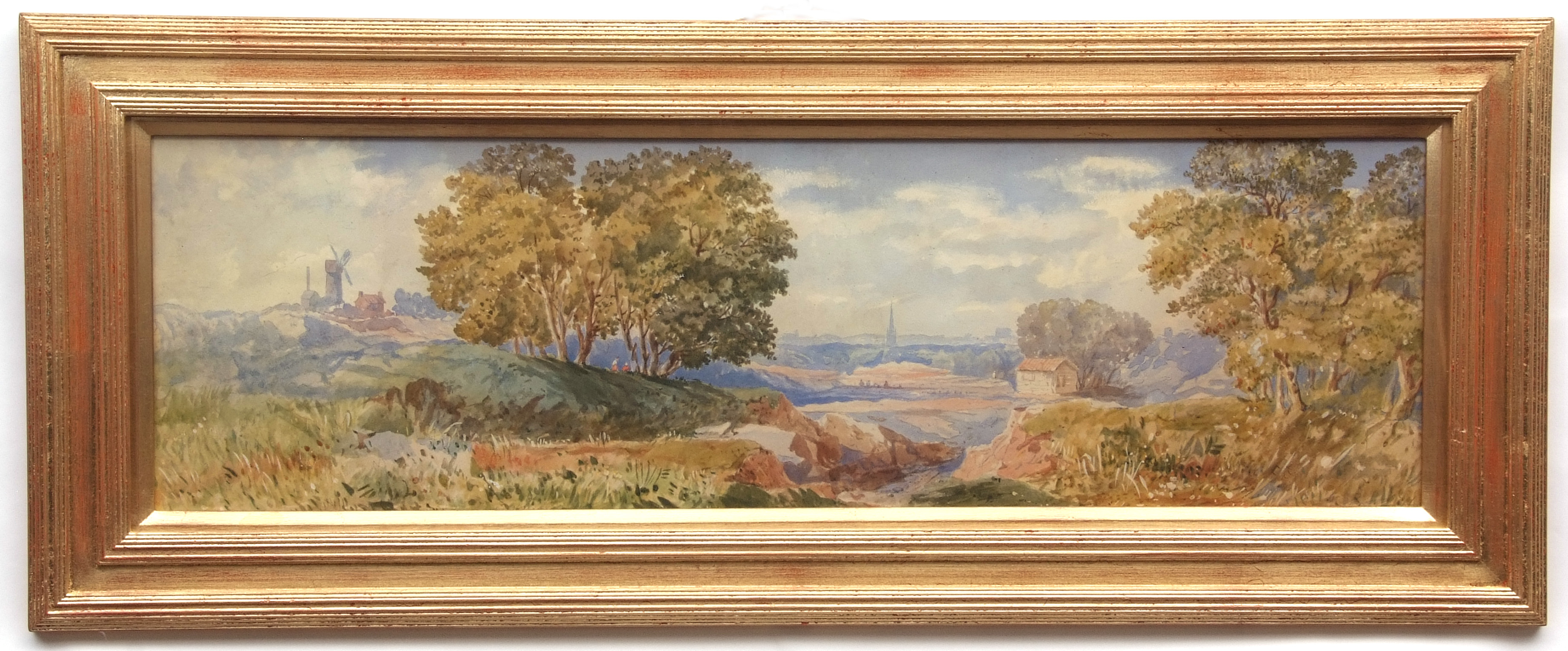 JOHN JOSEPH COTMAN (1814-1878) Panoramic landscape with distant view of ...