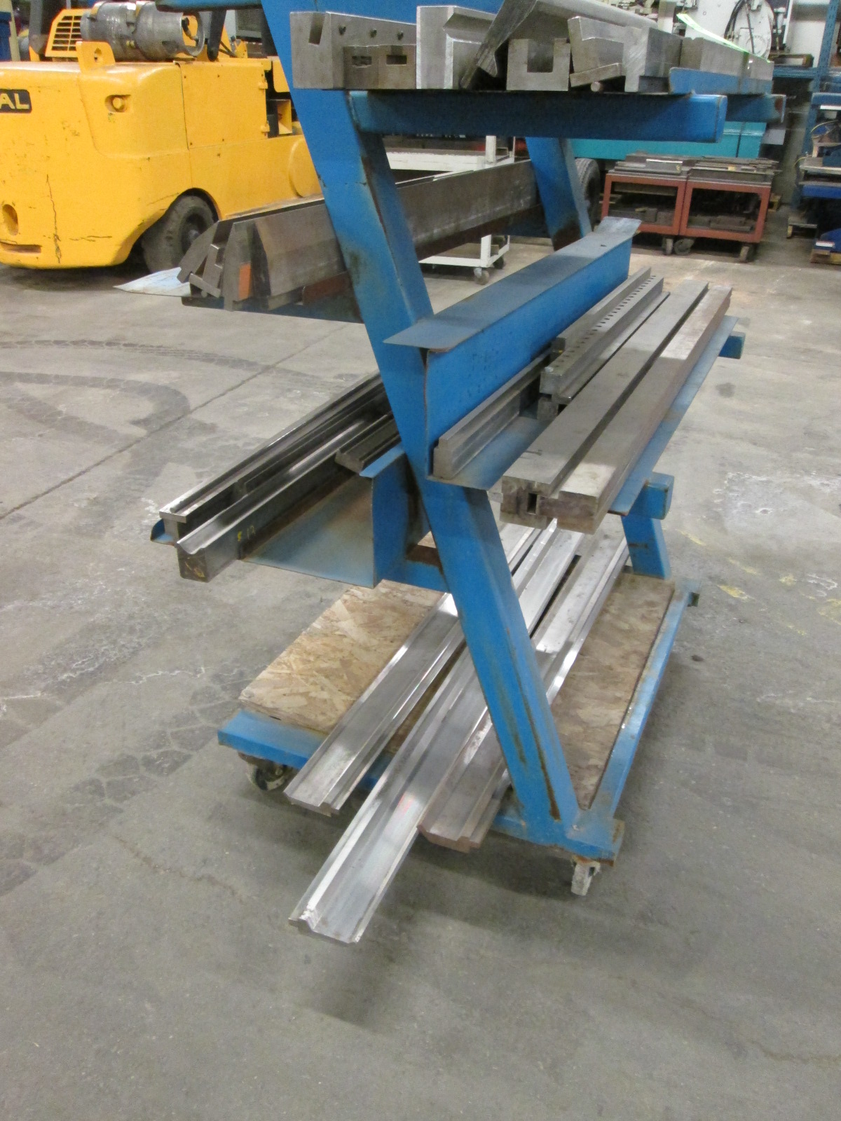 Lot of Press Brake Dies on die rack