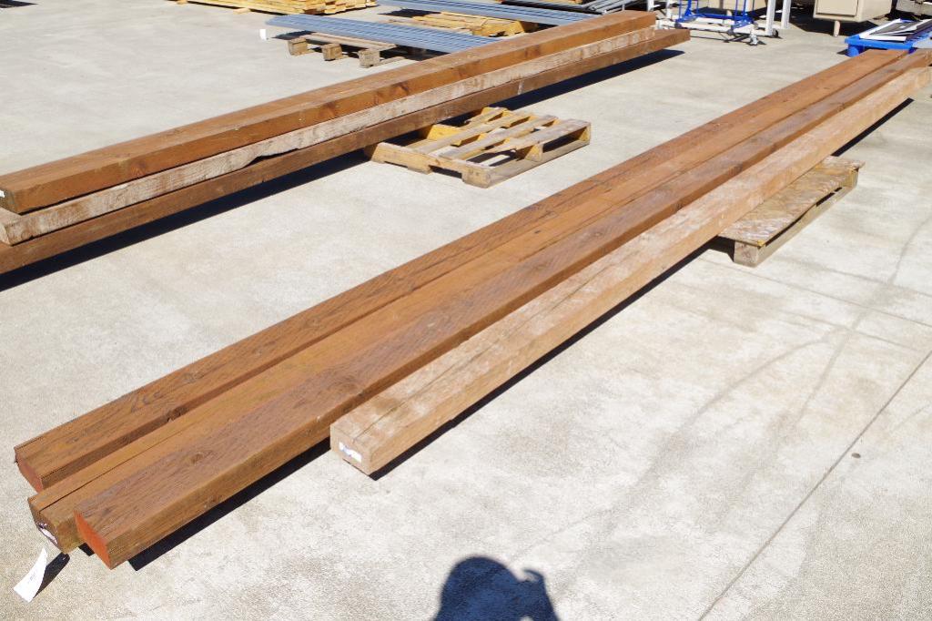 [4] 4x6 Pressure Treated Beams: (3) 20' Long & (1) 16' Long; Timber(s ...
