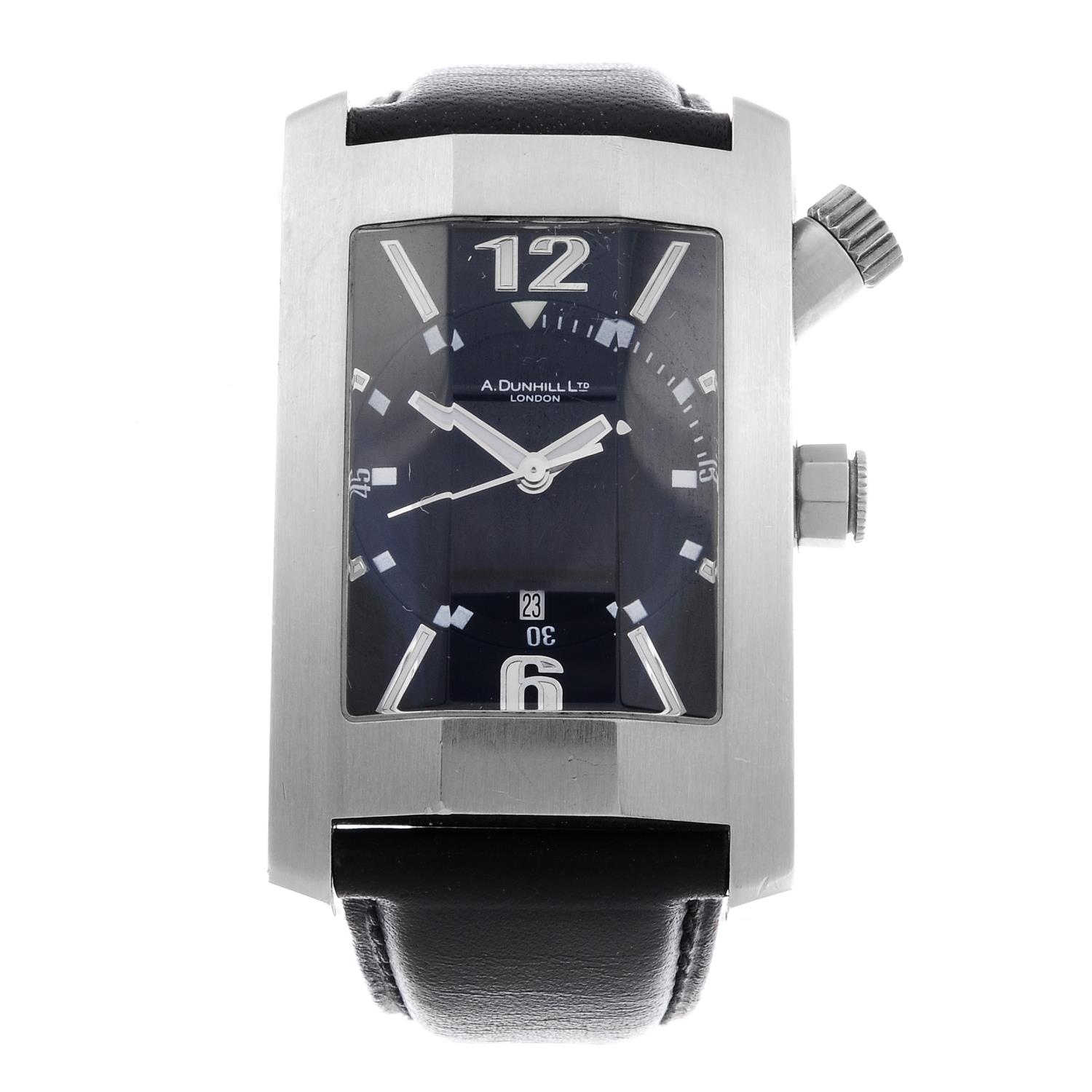 DUNHILL - a gentleman's Dunhillion wrist watch. Stainless steel case ...