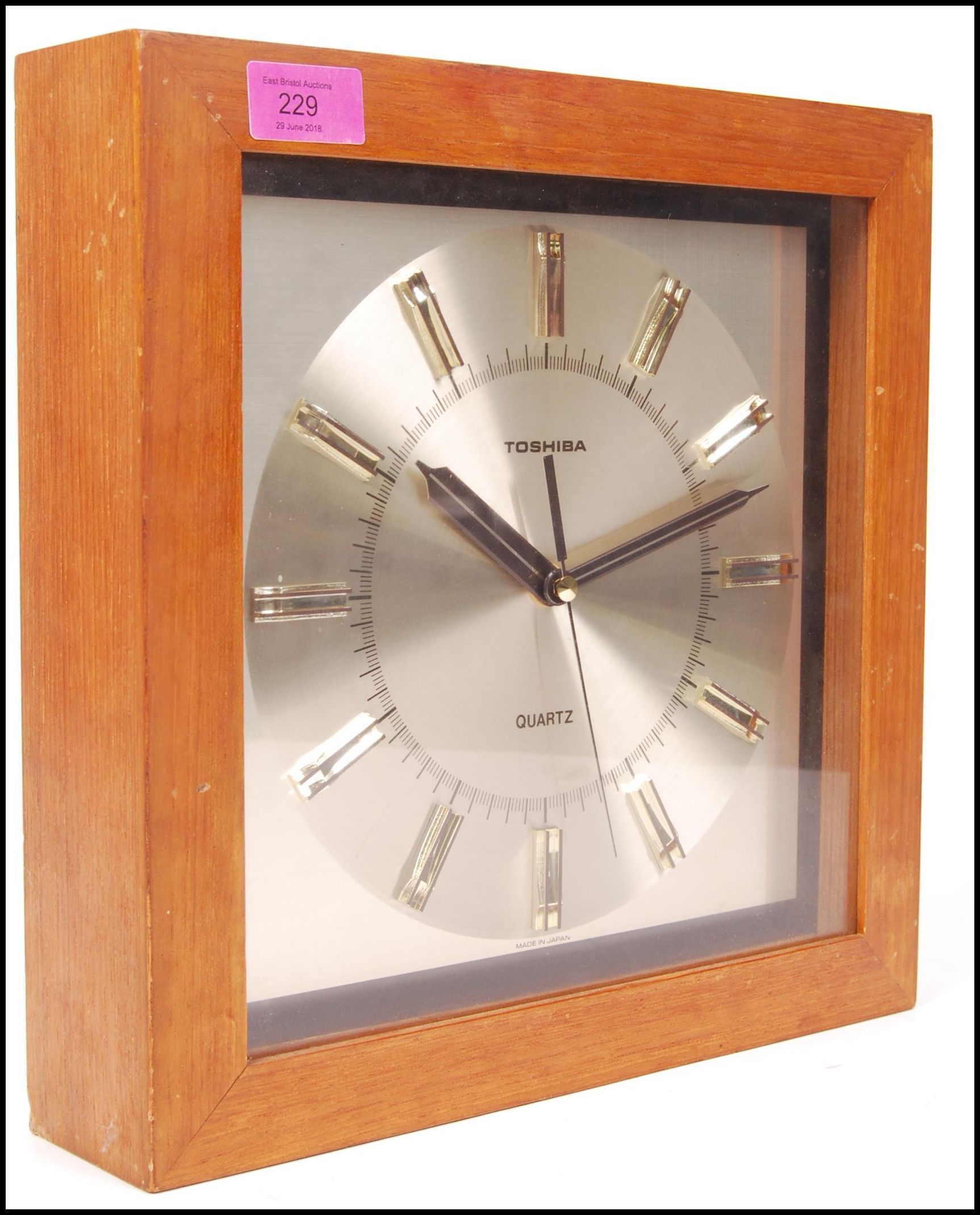 Toshiba - TCQ-150 - A 20th Century retro vintage modernist square wall ...