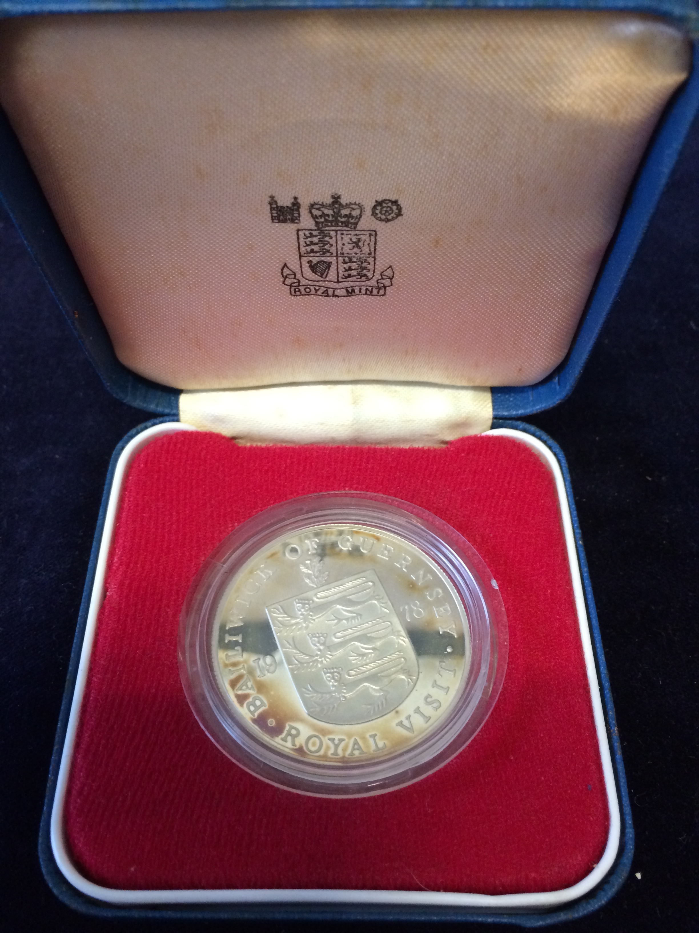 Bailiwick of Guernsey 1978 Silver Proof 25p coin