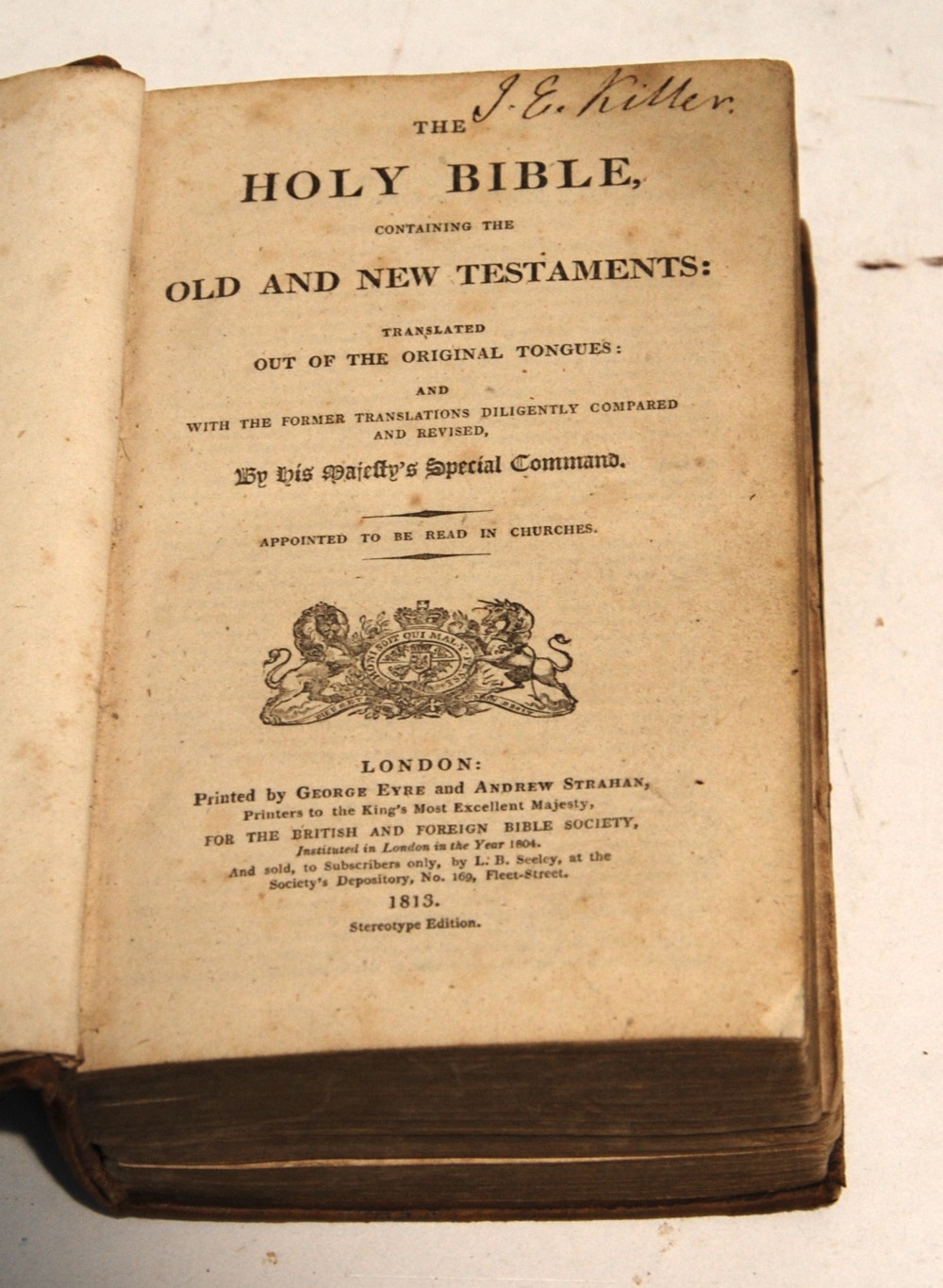 THE HOLY BIBLE, containing Old and New Testaments, printed by George ...