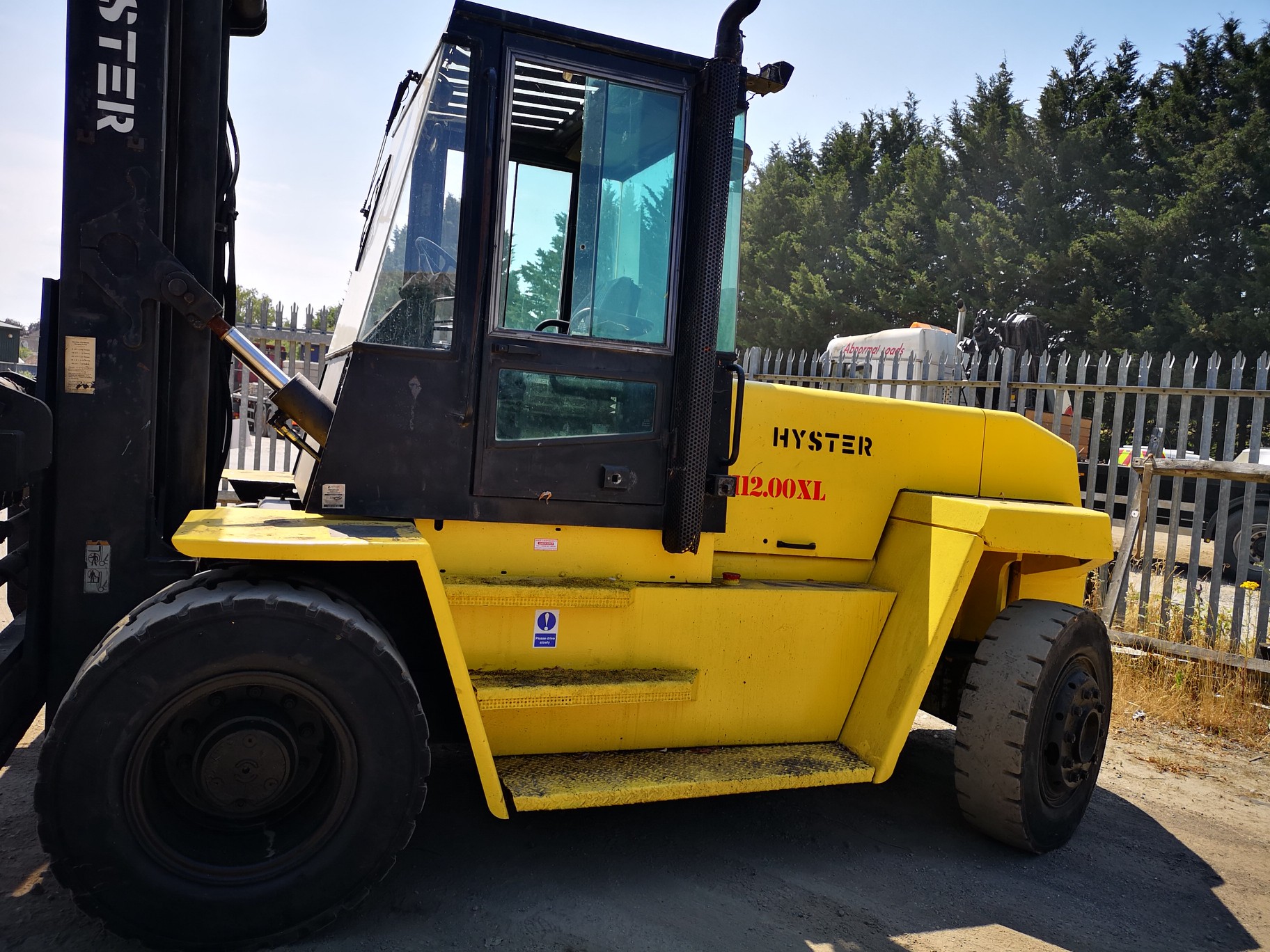 Hyster XL 12 Tonne Diesel forklift / Sideshift-fork postioners - 5.4m ...