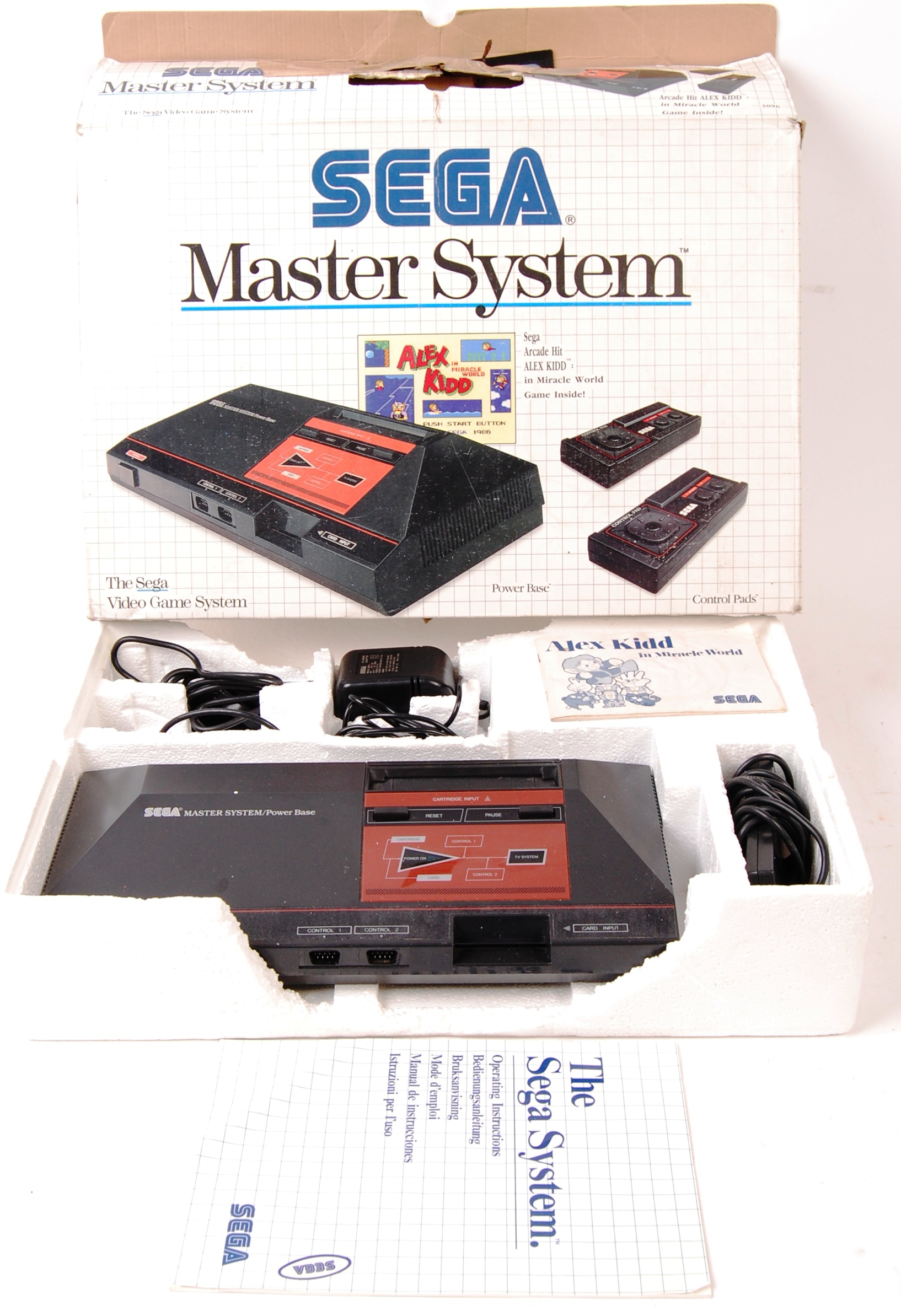 An original vintage boxed Sega Master System video games computer ...