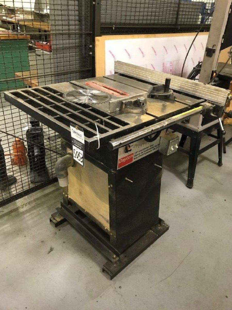 Dayton Model 4TJ89C 10" Table Saw, Serial Number: 2002 12 ; 115/230 ...