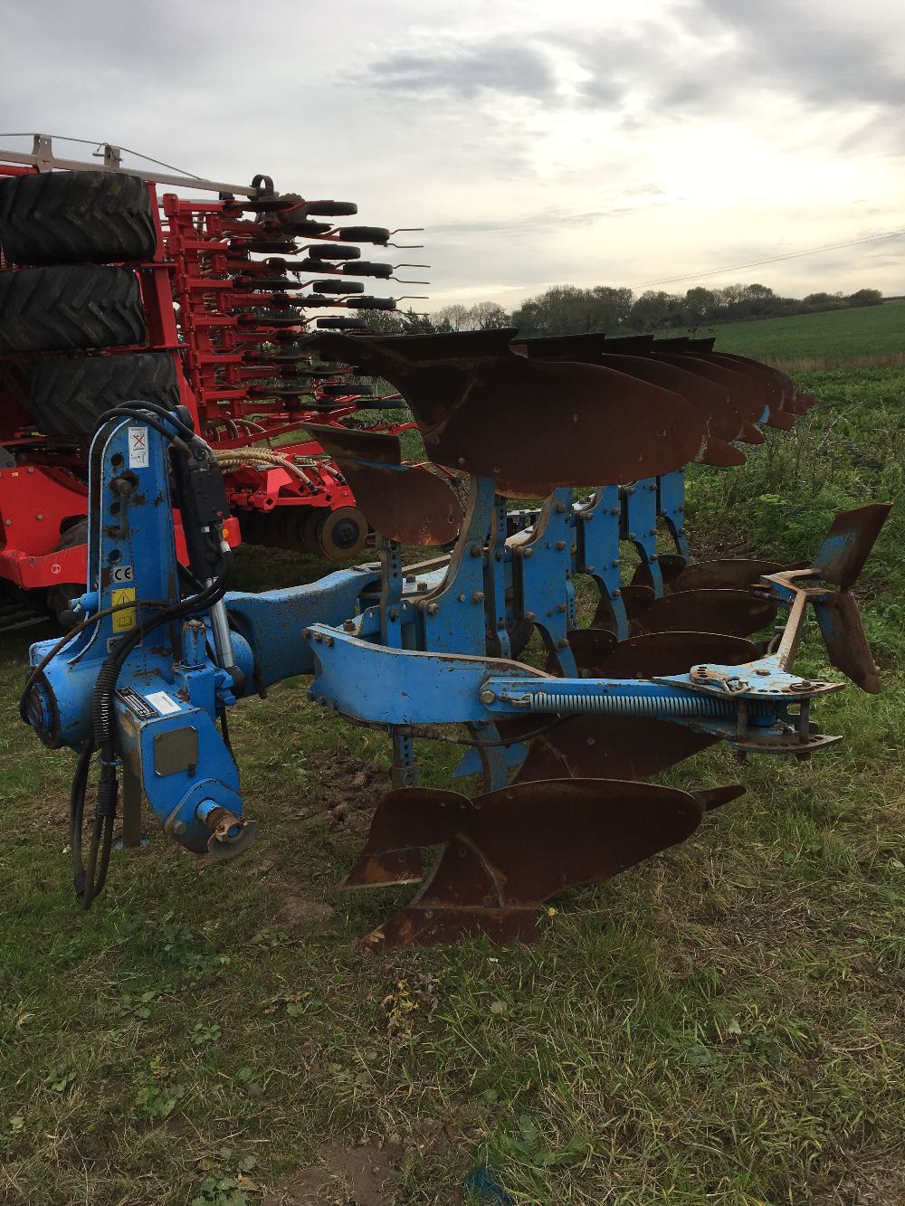 Lemken Eurapal 8 5 Furrow Plough, Press Arm, Skimmer, Depth Wheel