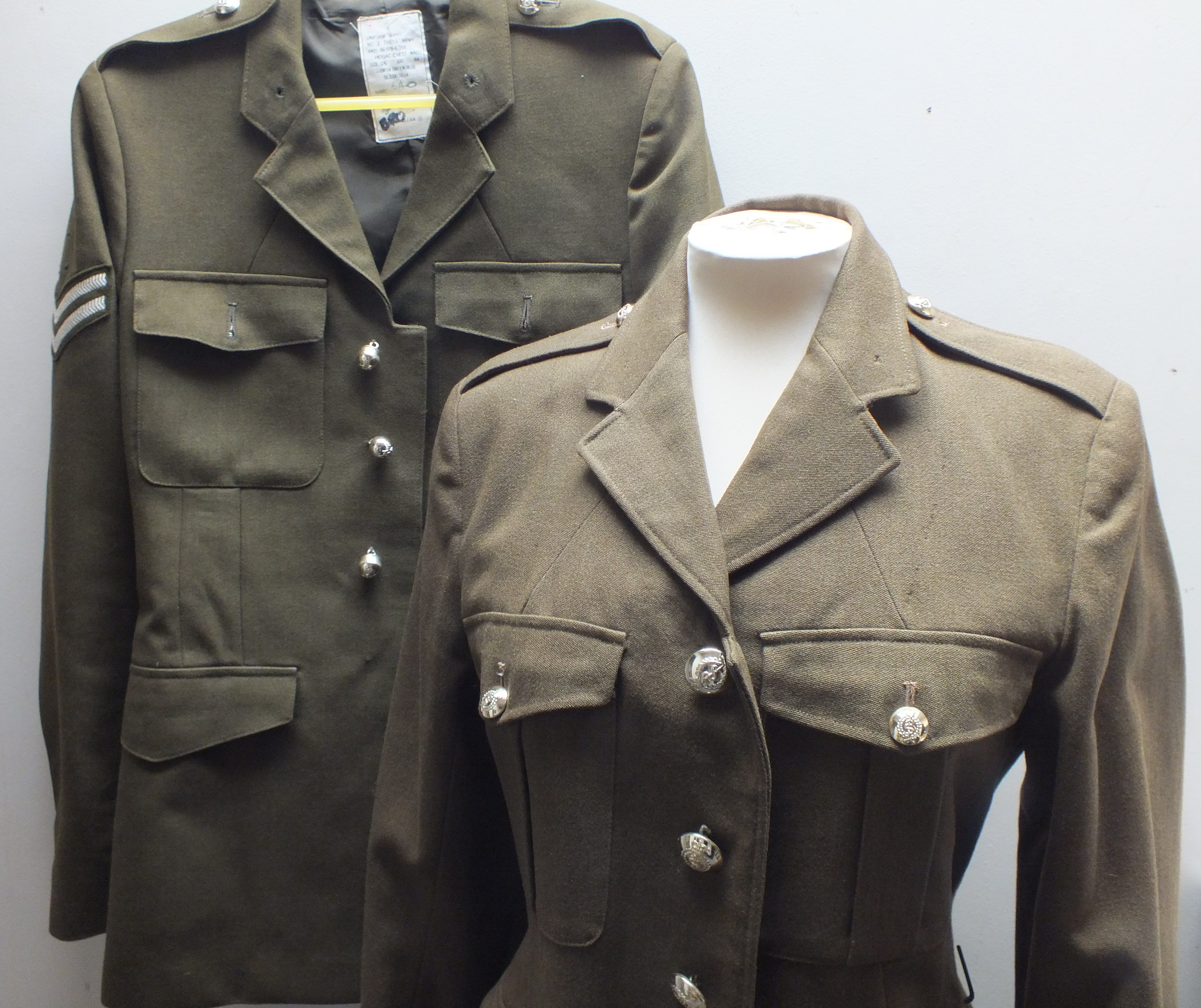 A BRITISH ARMY NO. 2 DRESS MANS ROYAL ARTILLERY UNIFORM JACKET, chest ...