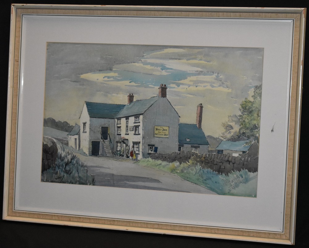Michael Barnfather (Bn.1934)The Bear Inn at Great Longstonesigned Barny ...