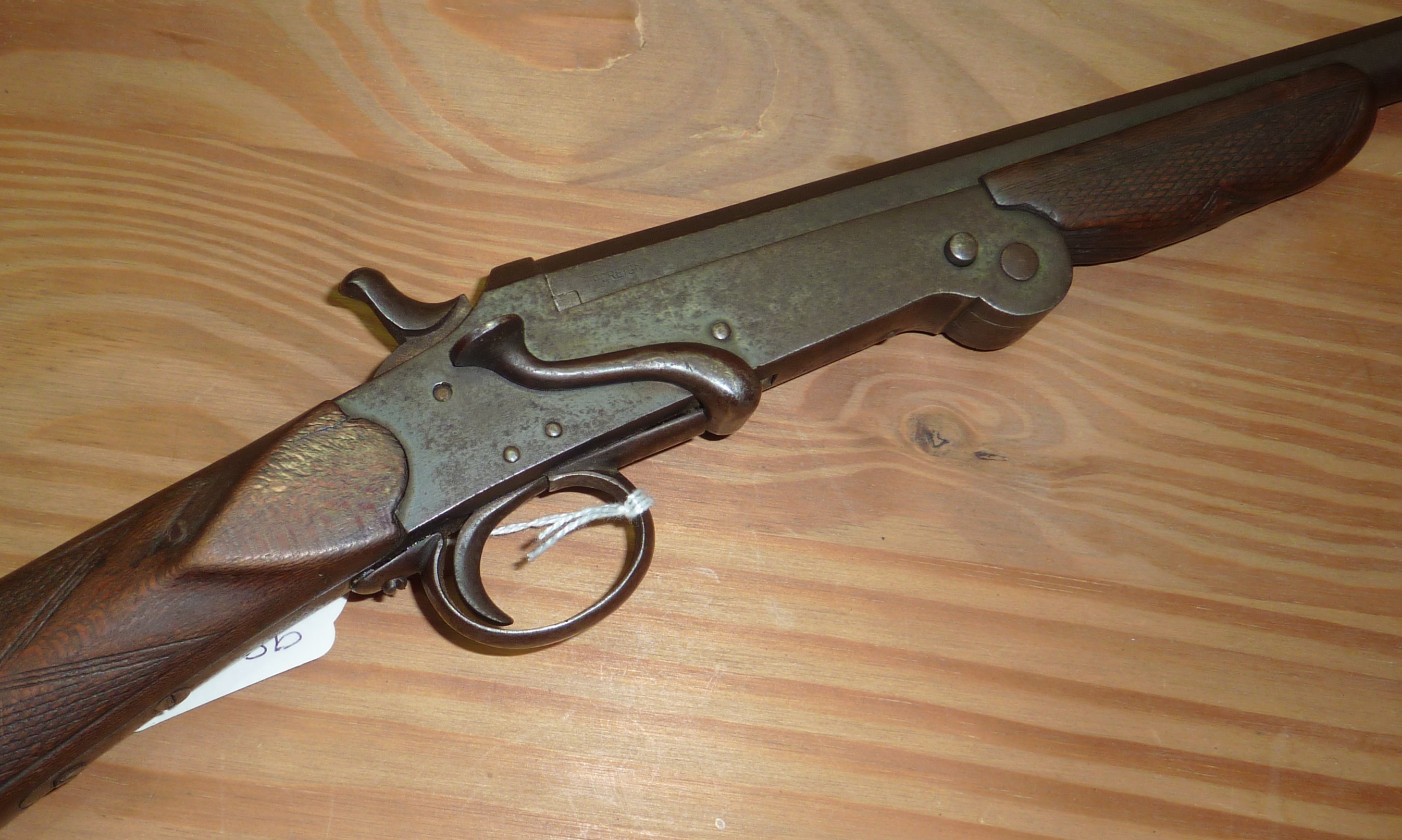 .410 Belgium single barrel side lever shotgun with 30 inch barrel ...
