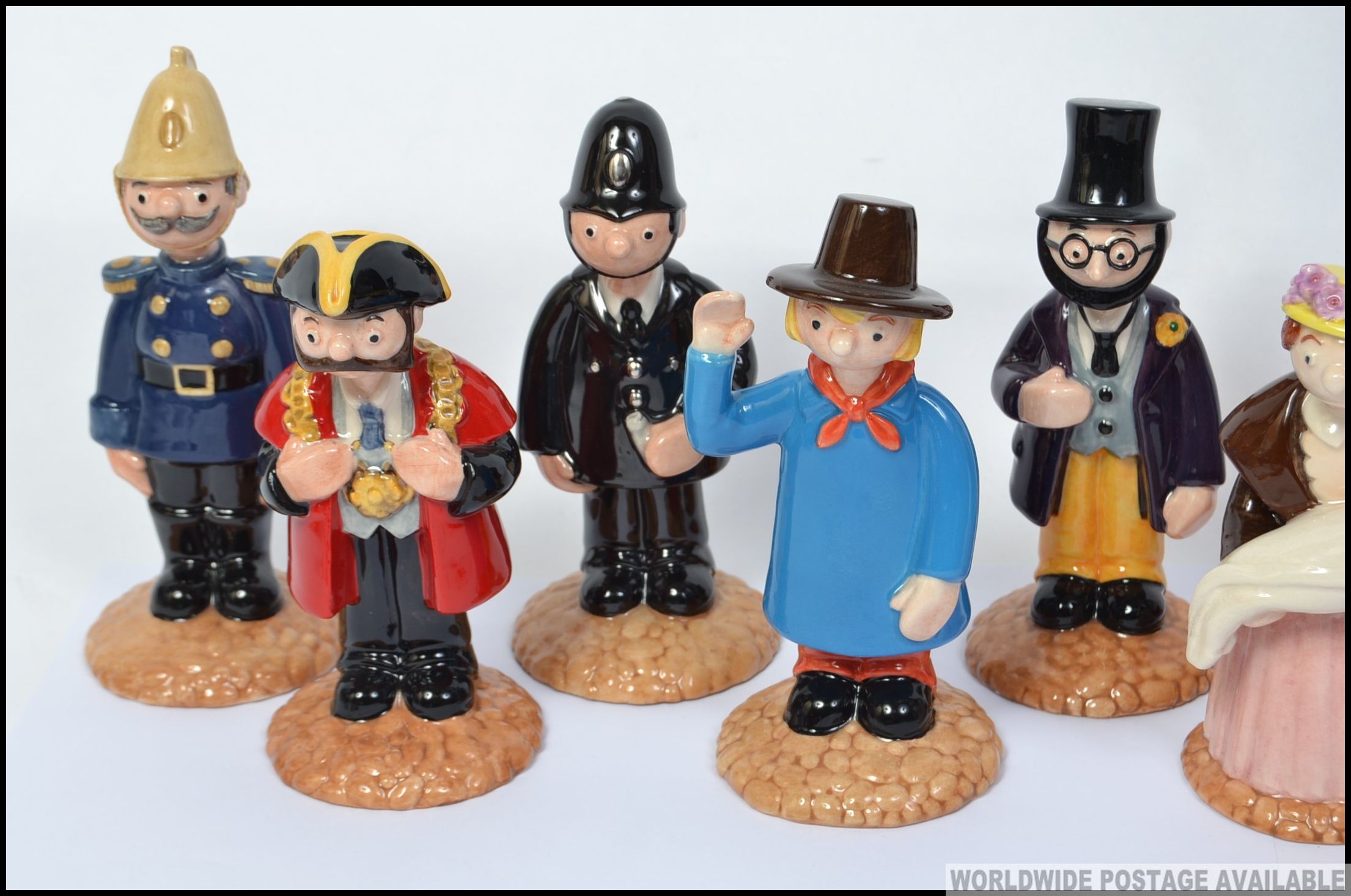 A collection of 10 Beswick Trumpton Camberwick Green figurines to ...