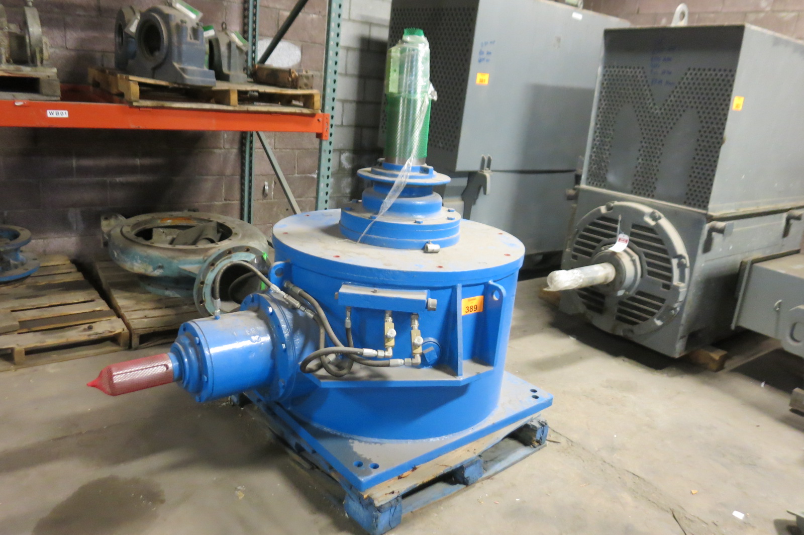 Voith Sulzer model GV15, s/n 111, blue pulper gear box rebuilt
