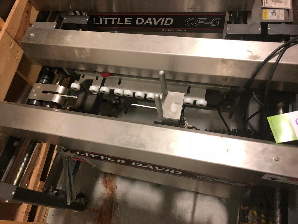 Little David stainless steel case sealer, model CF5/E, s/n 3411878CF5/E ...