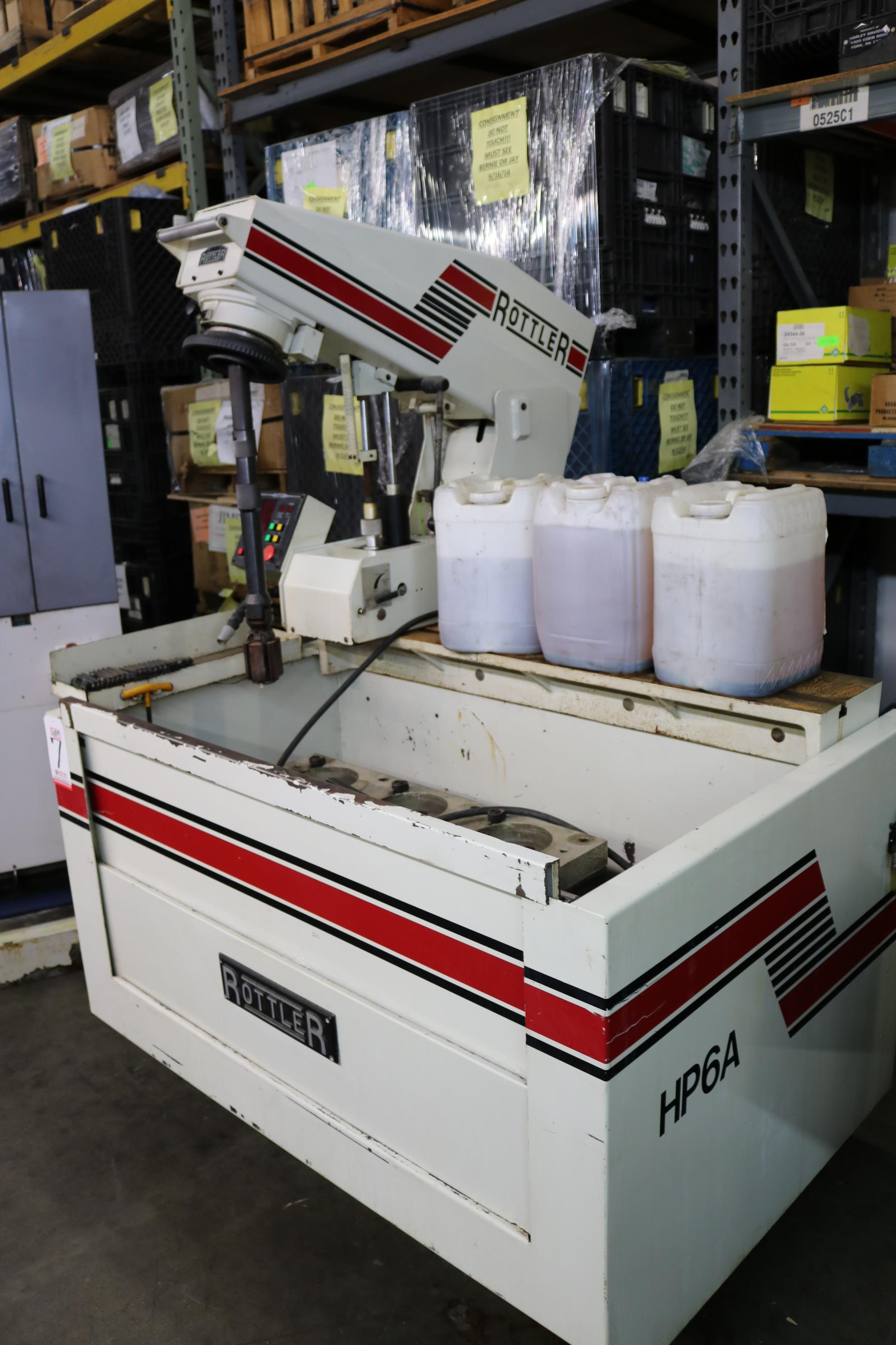 2000 ROTTLER AUTOMATIC POWER STROKE HONING MACHINE, MODEL HP6A, 1.5" X ...